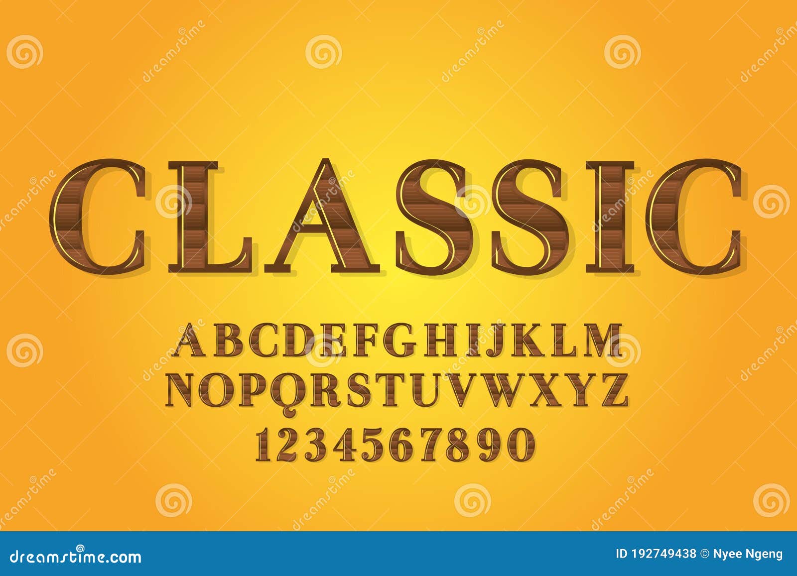 Decorative Classic Font and Alphabet Vector Stock Vector - Illustration ...