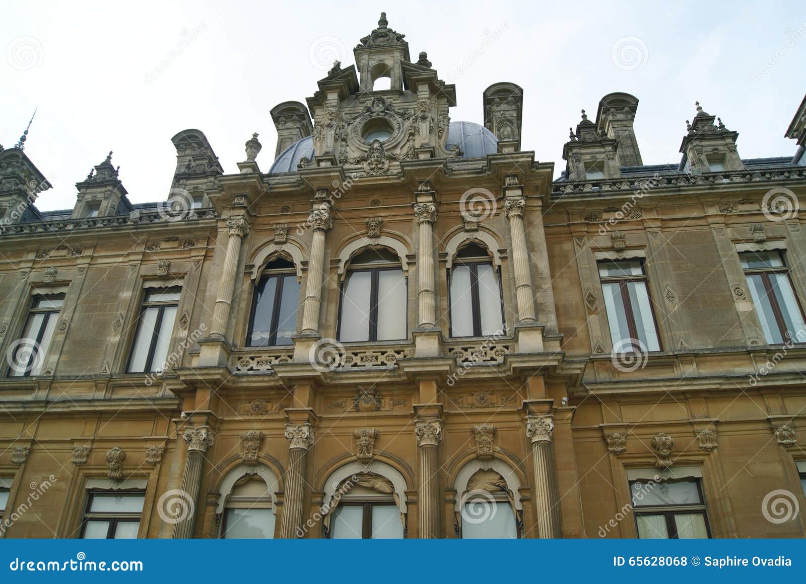 Decorative Classical Facade Stock Photo - Image of exterior, dormer ...