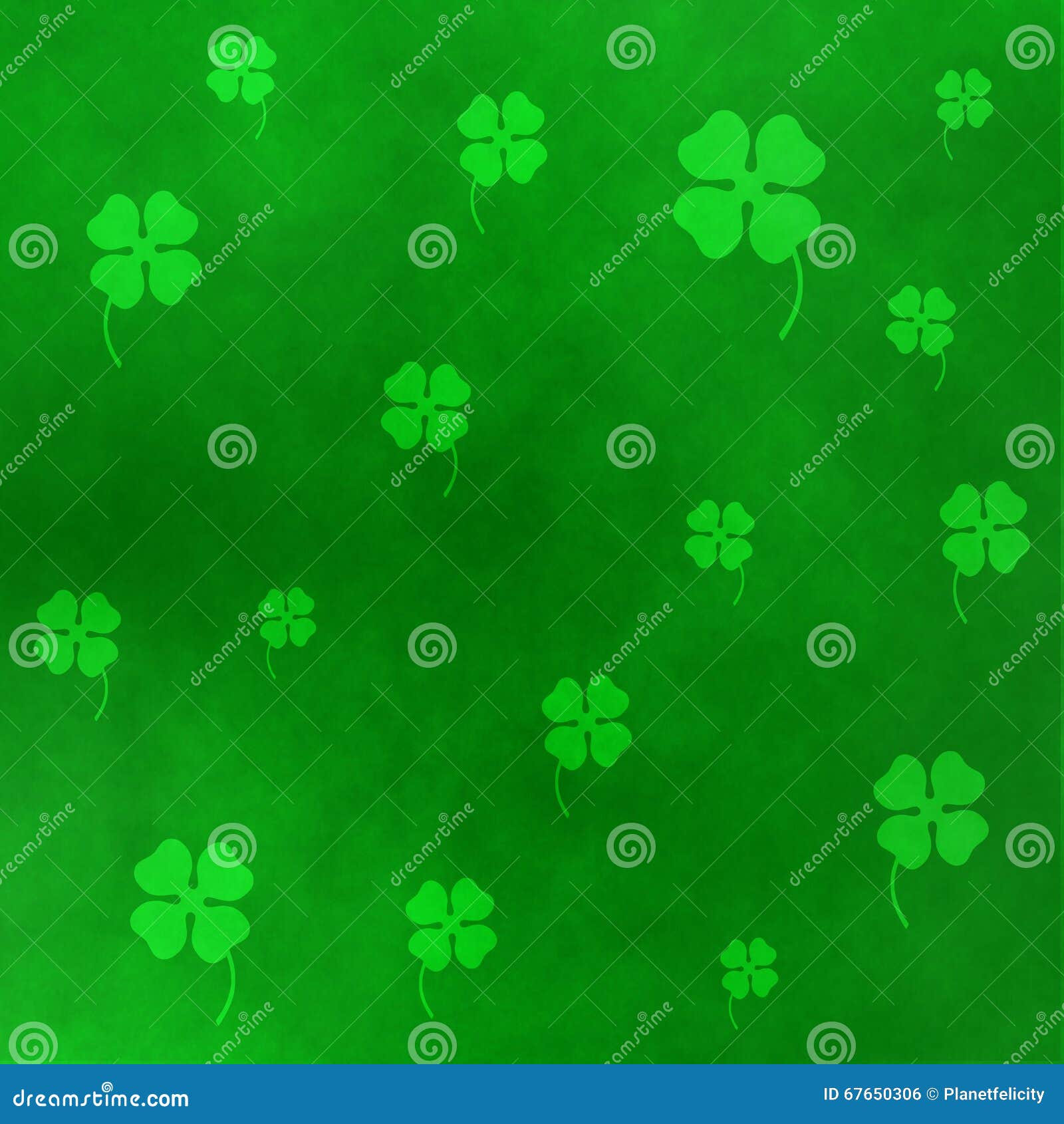 Decorative Clover Leaves with Grunge 025 Stock Illustration ...