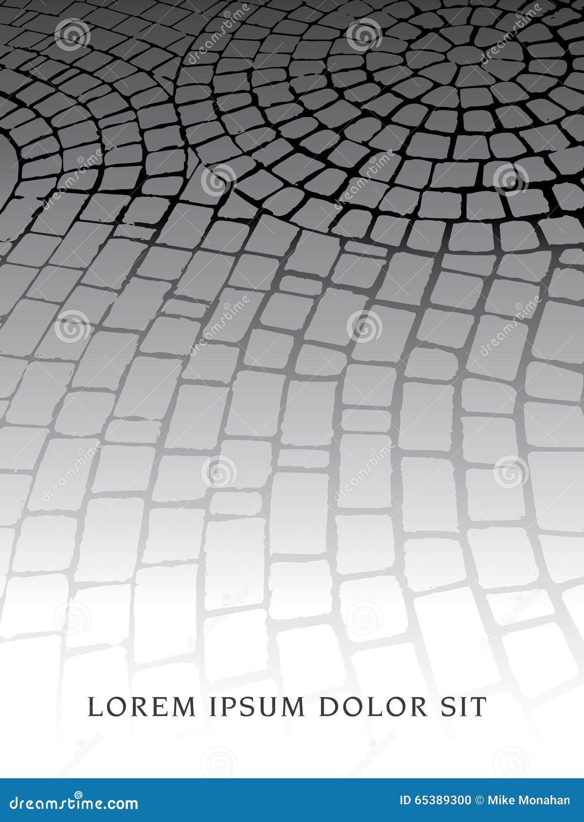 A Decorative Cobblestone Walkway Stock Vector - Illustration of ...