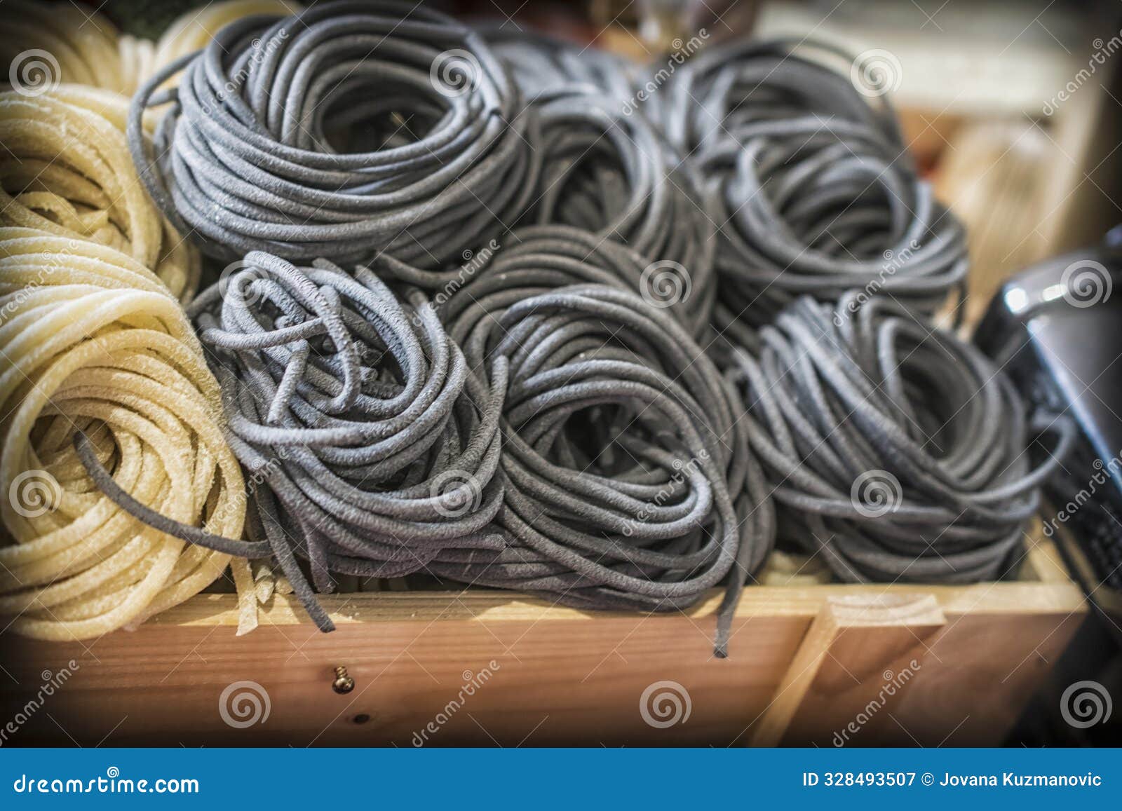Coils of Artisan Pasta stock image. Image of healthy - 328493507