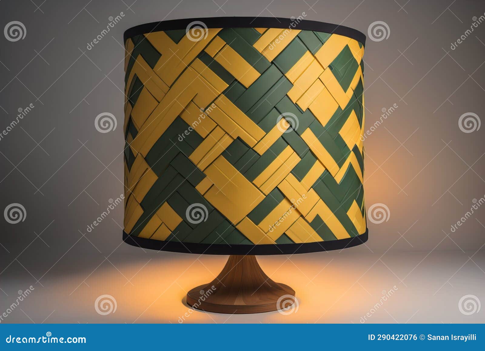 A Decorative and Colorful Lamp on a Solid Color Background. Ai ...