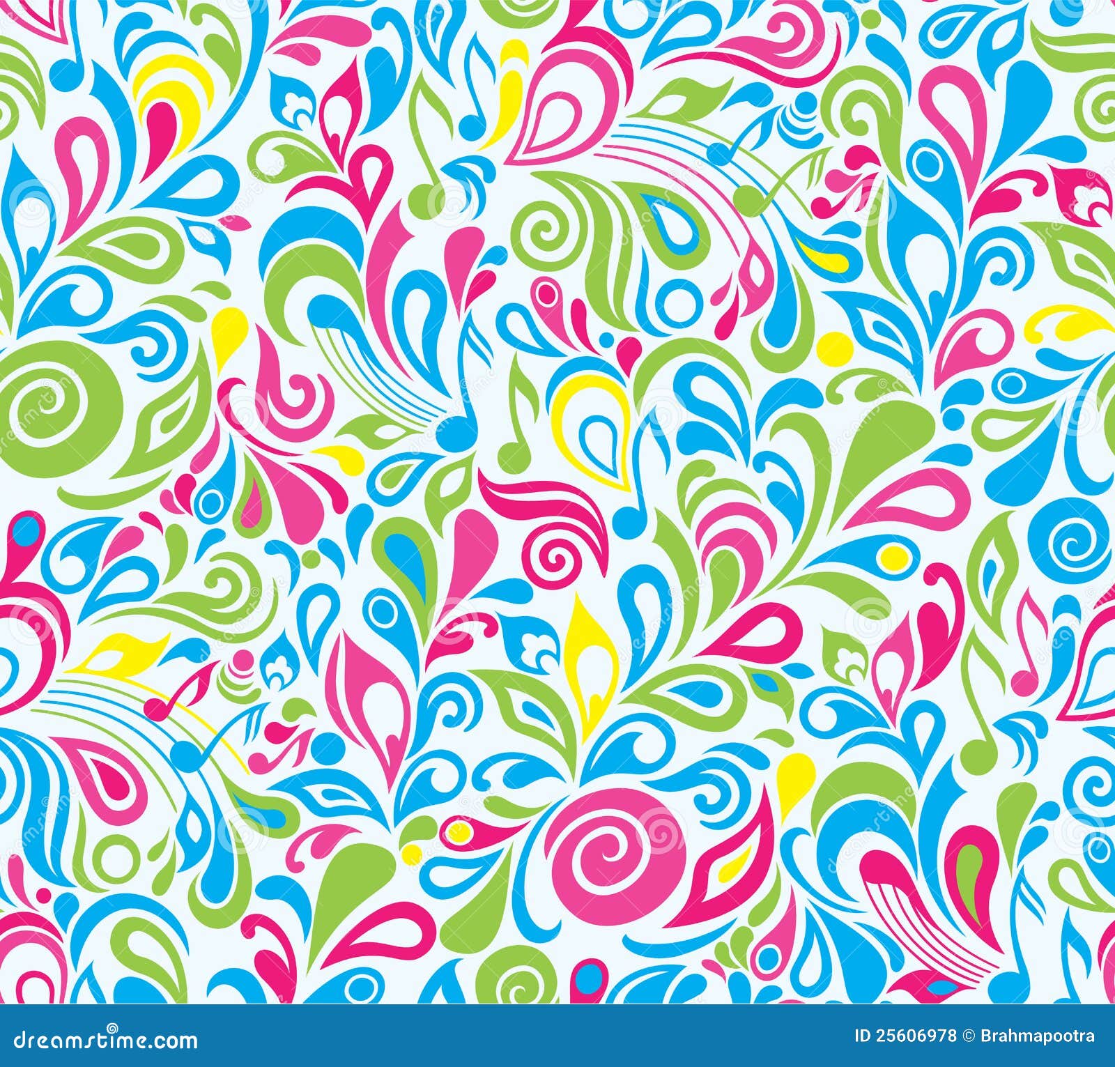 Decorative Colorful Vector Cassette Tape Symbol Filled With Musical ...