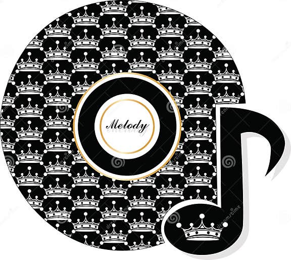 Decorative Colorful Vector Crown Filled with Musical Notes Stock Vector ...