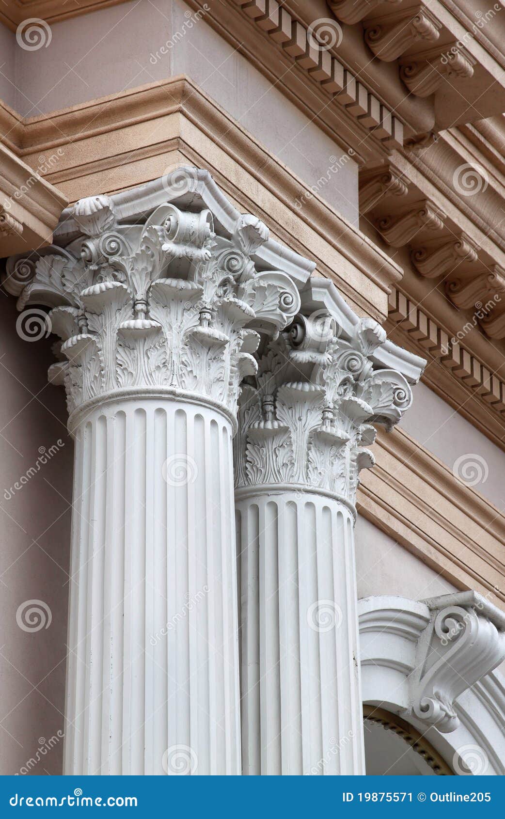 Decorative columns stock image. Image of palace, kingdom - 19875571
