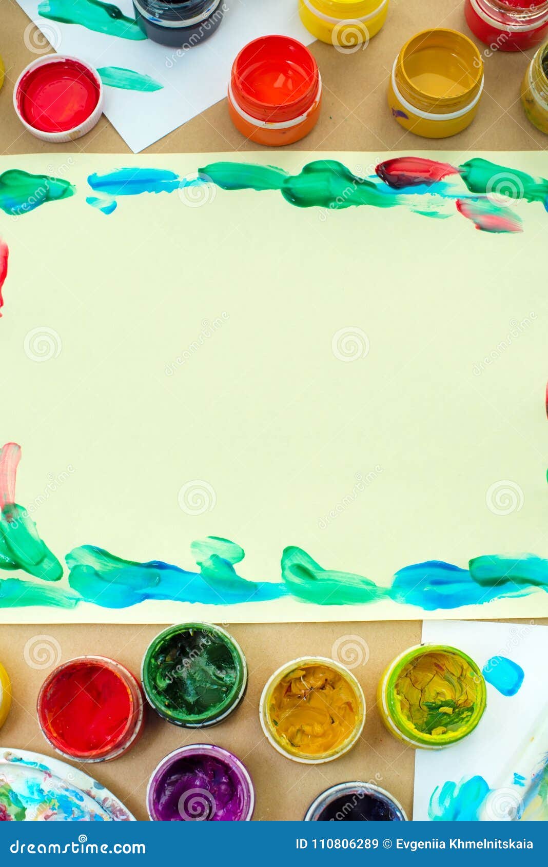 Decorative Composition Frame Materials for Creativity and Design. Stock ...