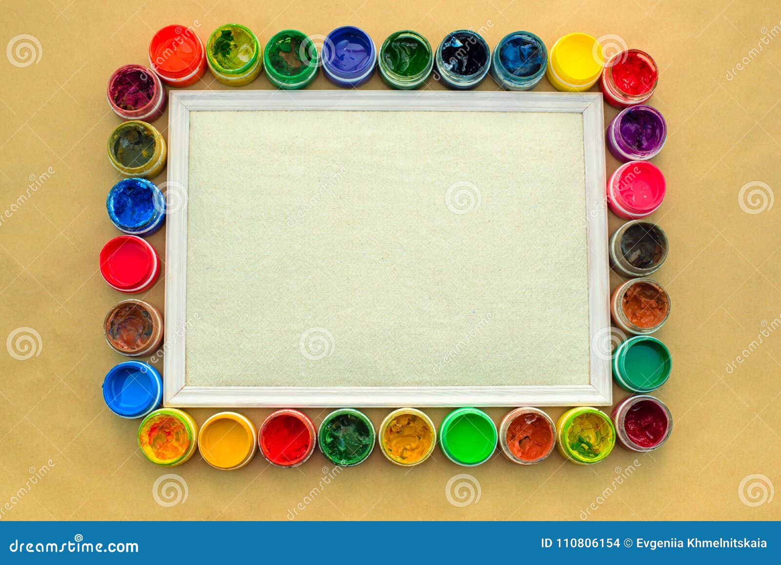 Decorative Composition Frame Materials for Creativity and Design. Stock ...