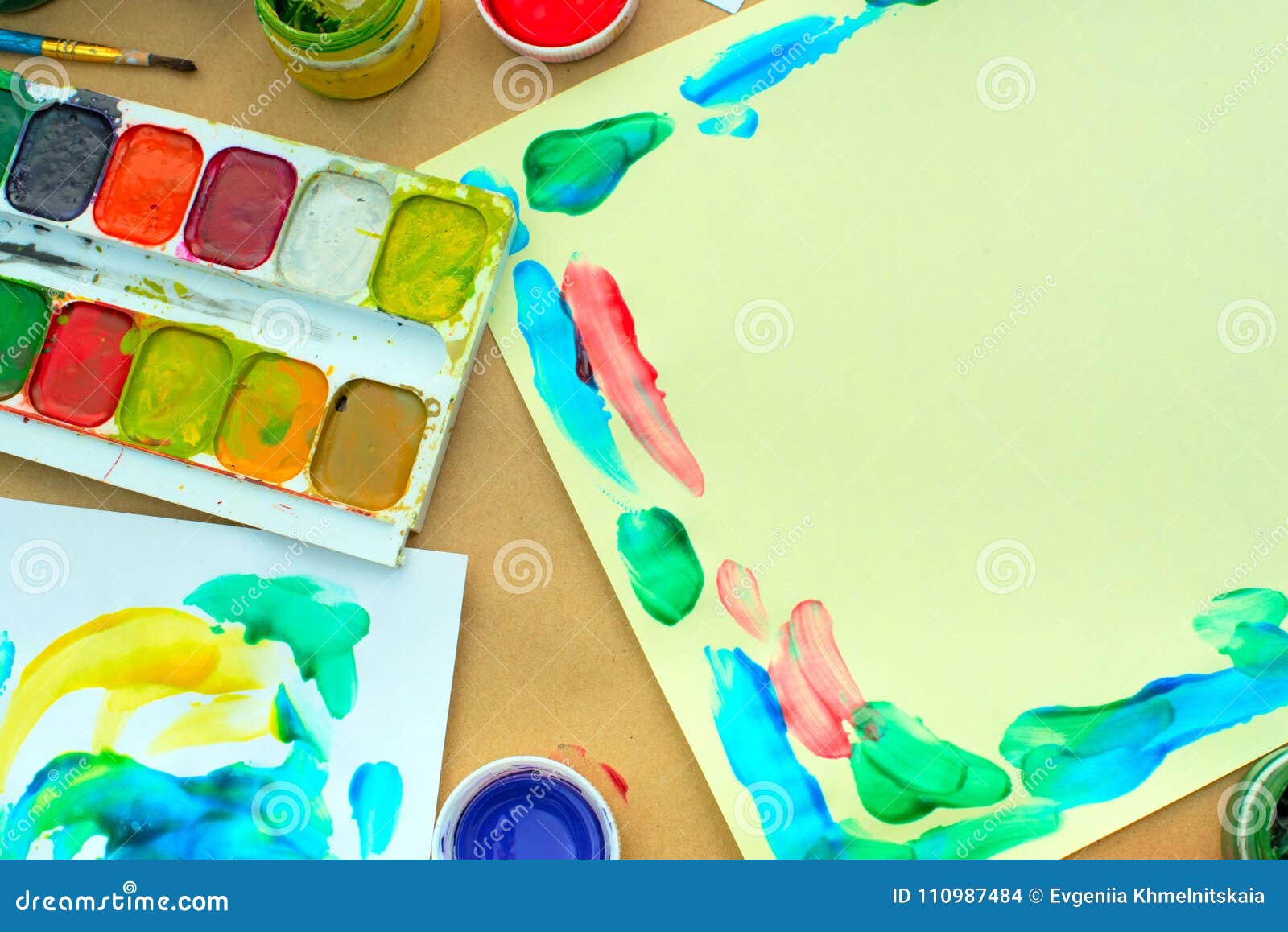 Decorative Composition Frame Materials for Creativity and Design. Stock ...