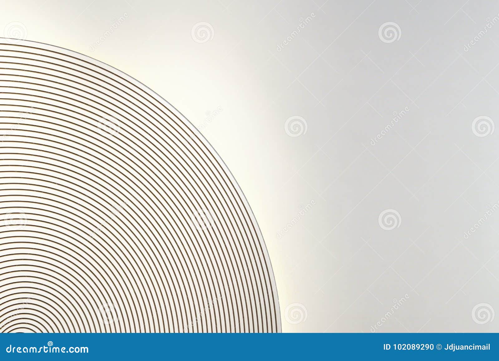 Decorative Concentric Circles with Some Backlighting on a White Wall ...