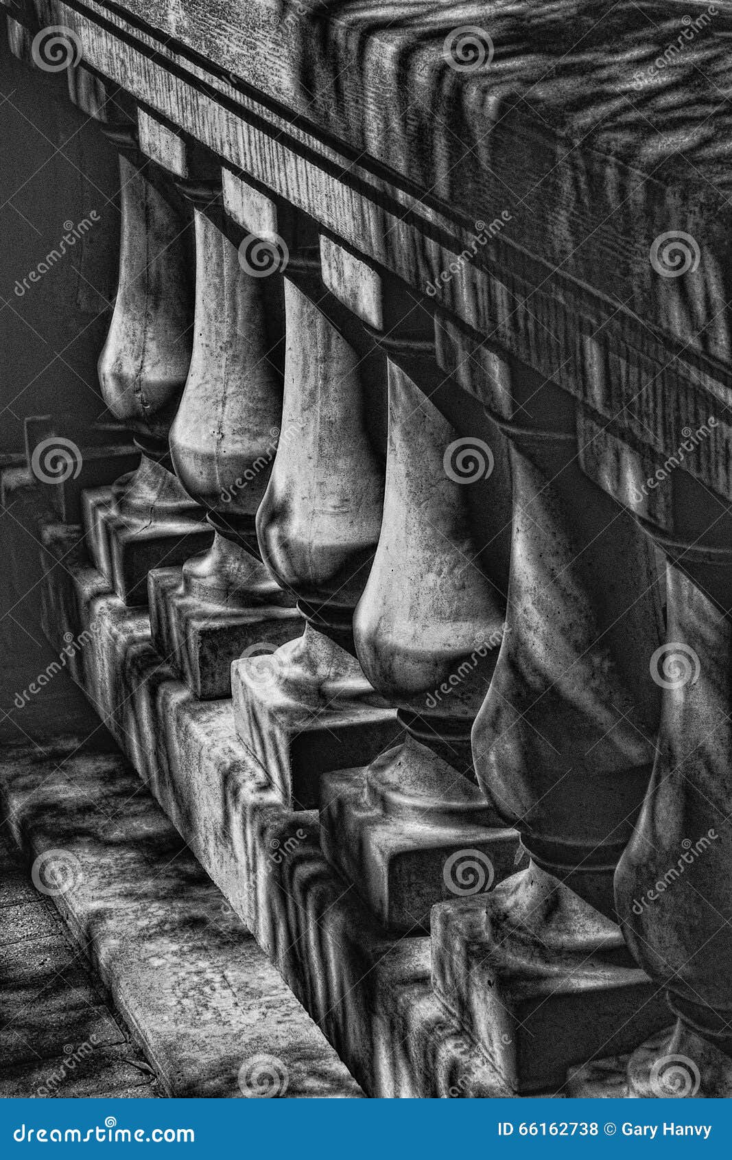 Decorative Concrete Railing In Shadow Stock Photo | CartoonDealer.com ...