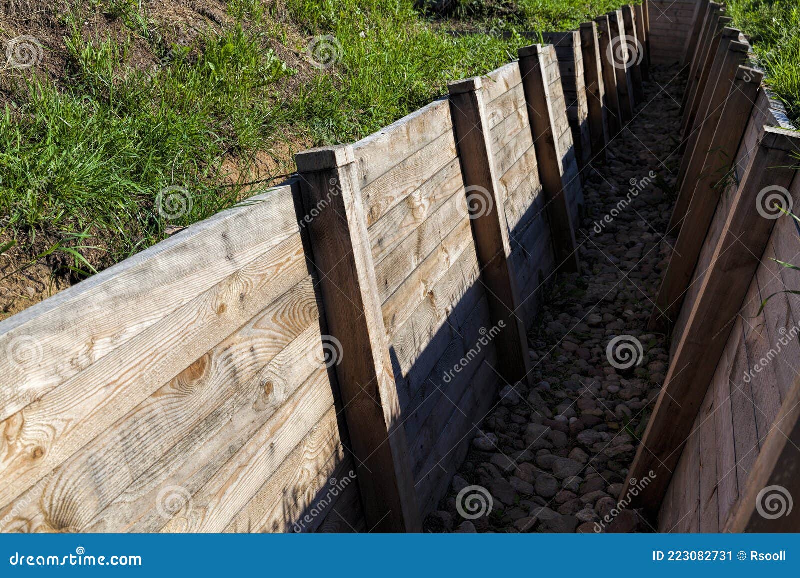 Decorative Construction in the Trenches Stock Image - Image of trenches ...