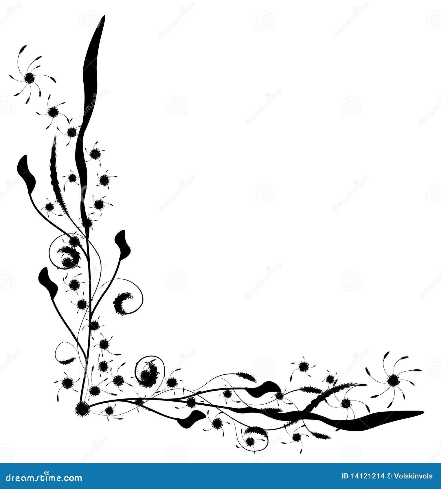 Decorative corner stock vector. Illustration of empty - 14121214