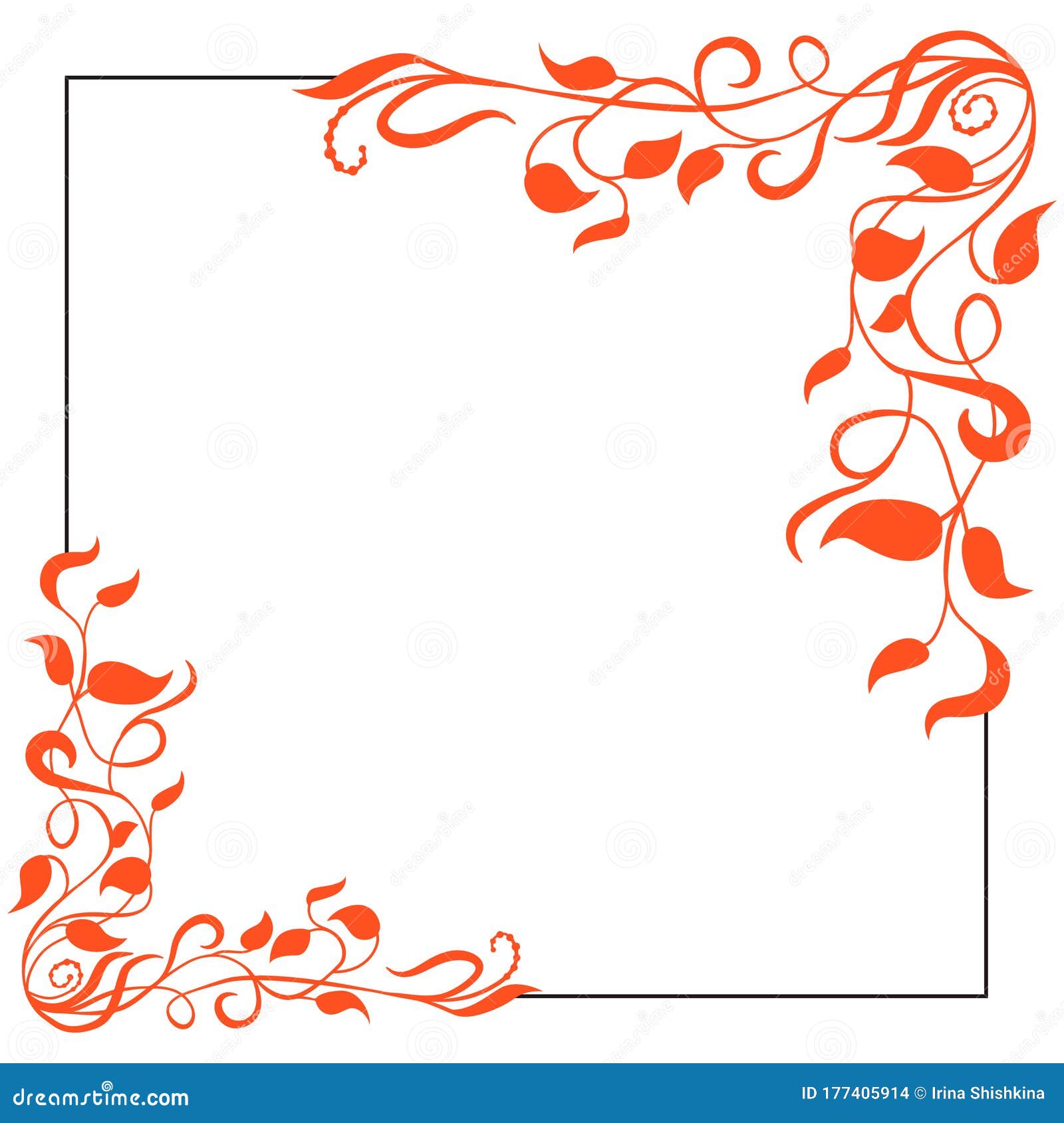 Decorative Corner Design Element. Frame for Text Stock Vector ...