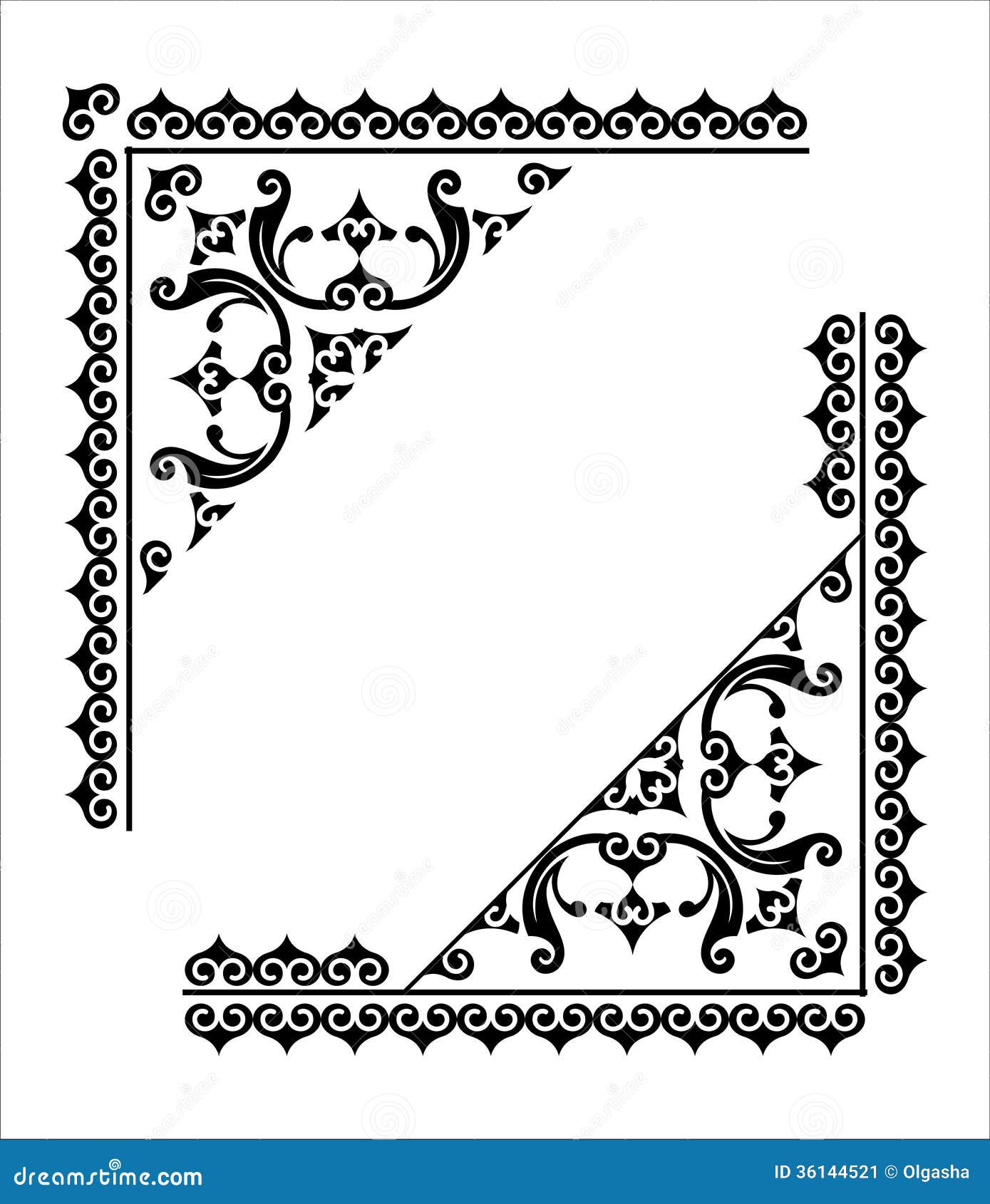 Decorative corner stock vector. Illustration of curl - 36144521