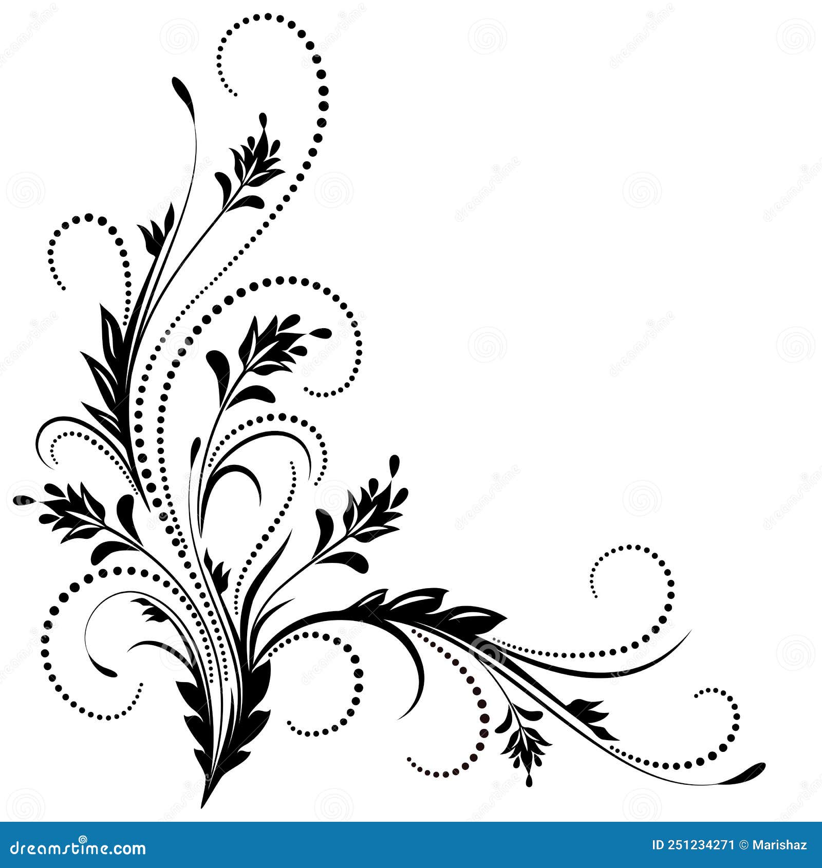 Decorative corner ornament stock vector. Illustration of decorative ...