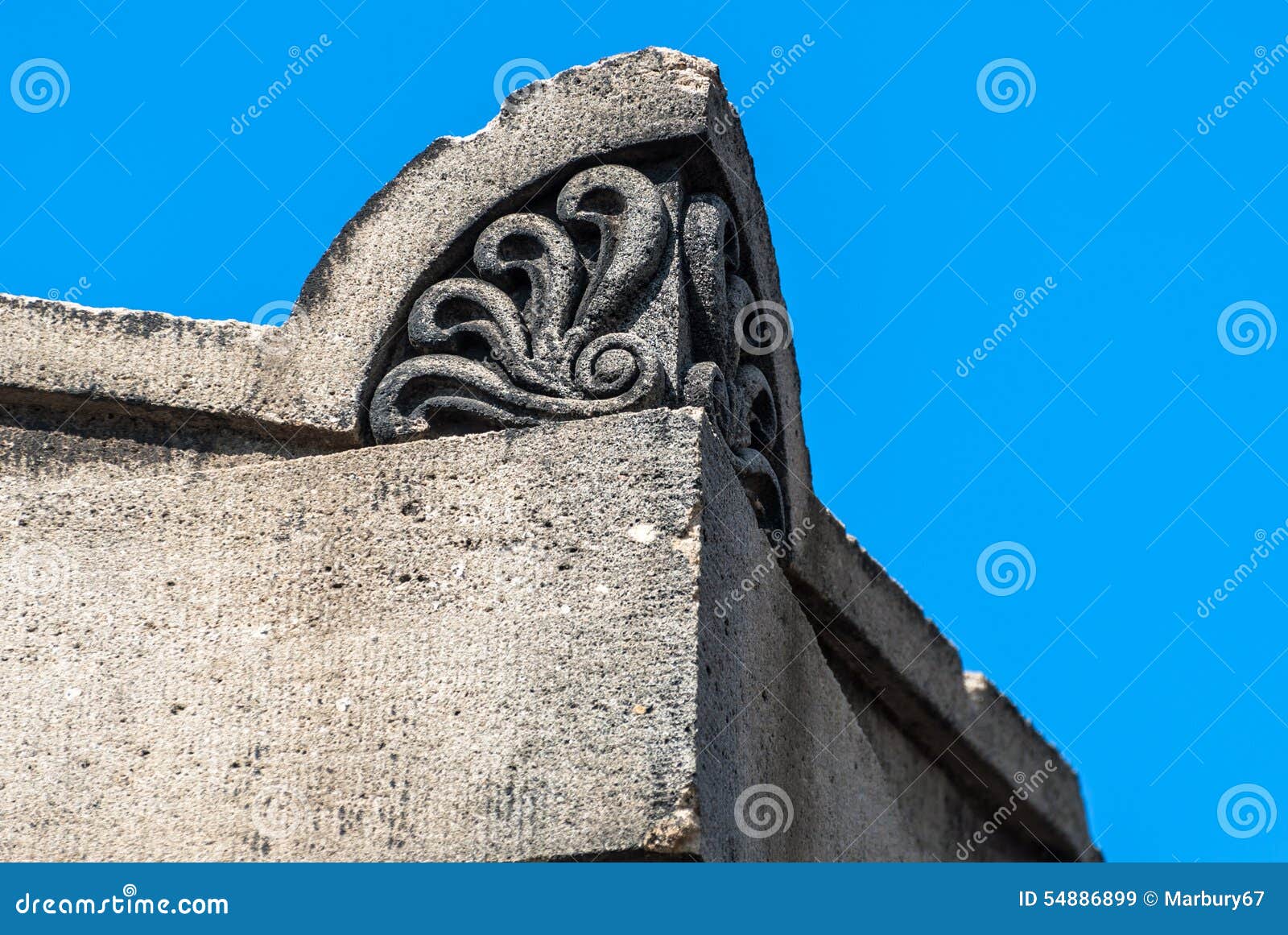 Decorative Corner Stone stock image. Image of ornate - 54886899
