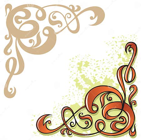 Decorative corner, vector stock vector. Illustration of ornament - 7761643