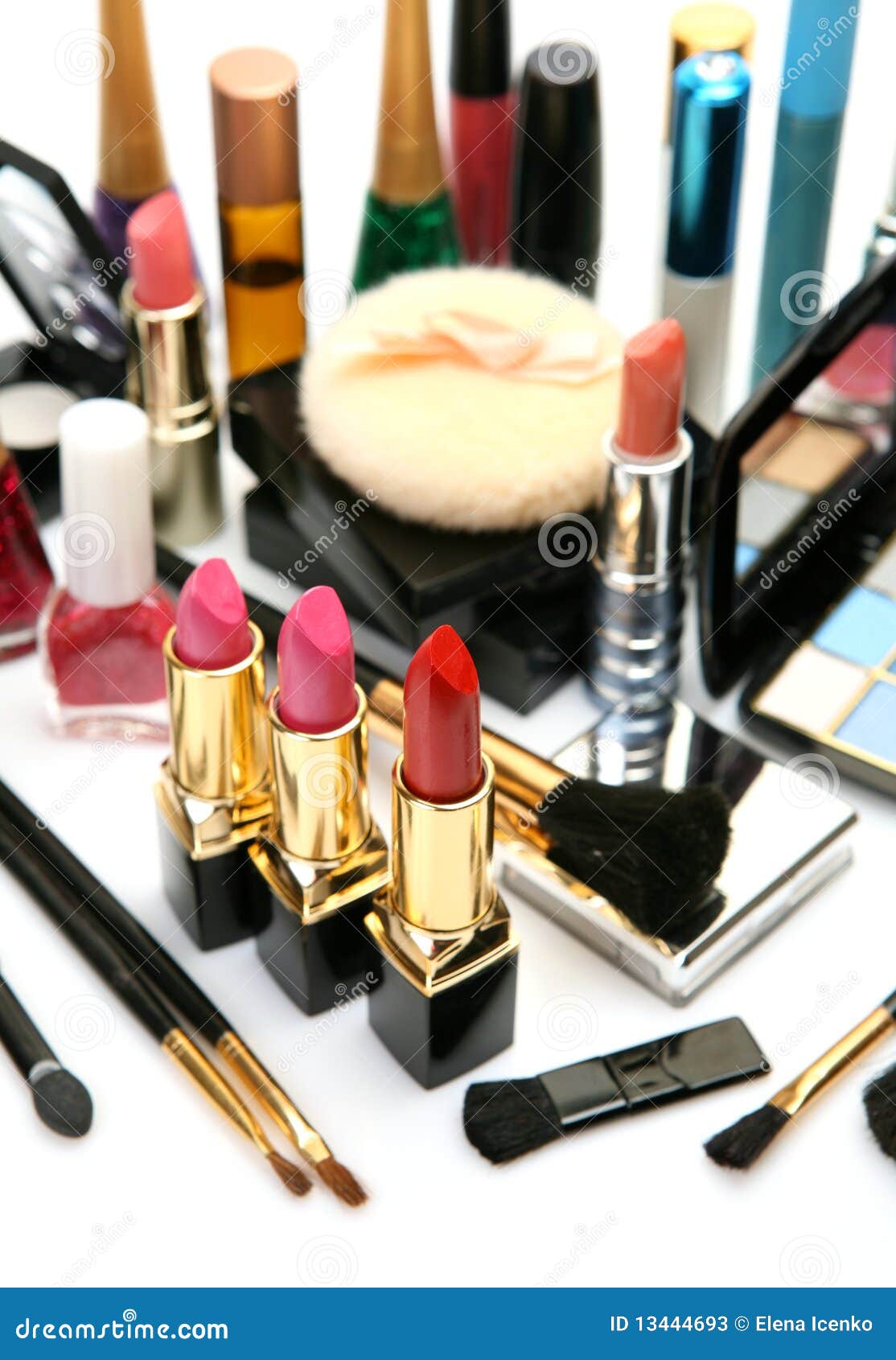 Decorative cosmetics stock image. Image of glamour, blush - 13444693