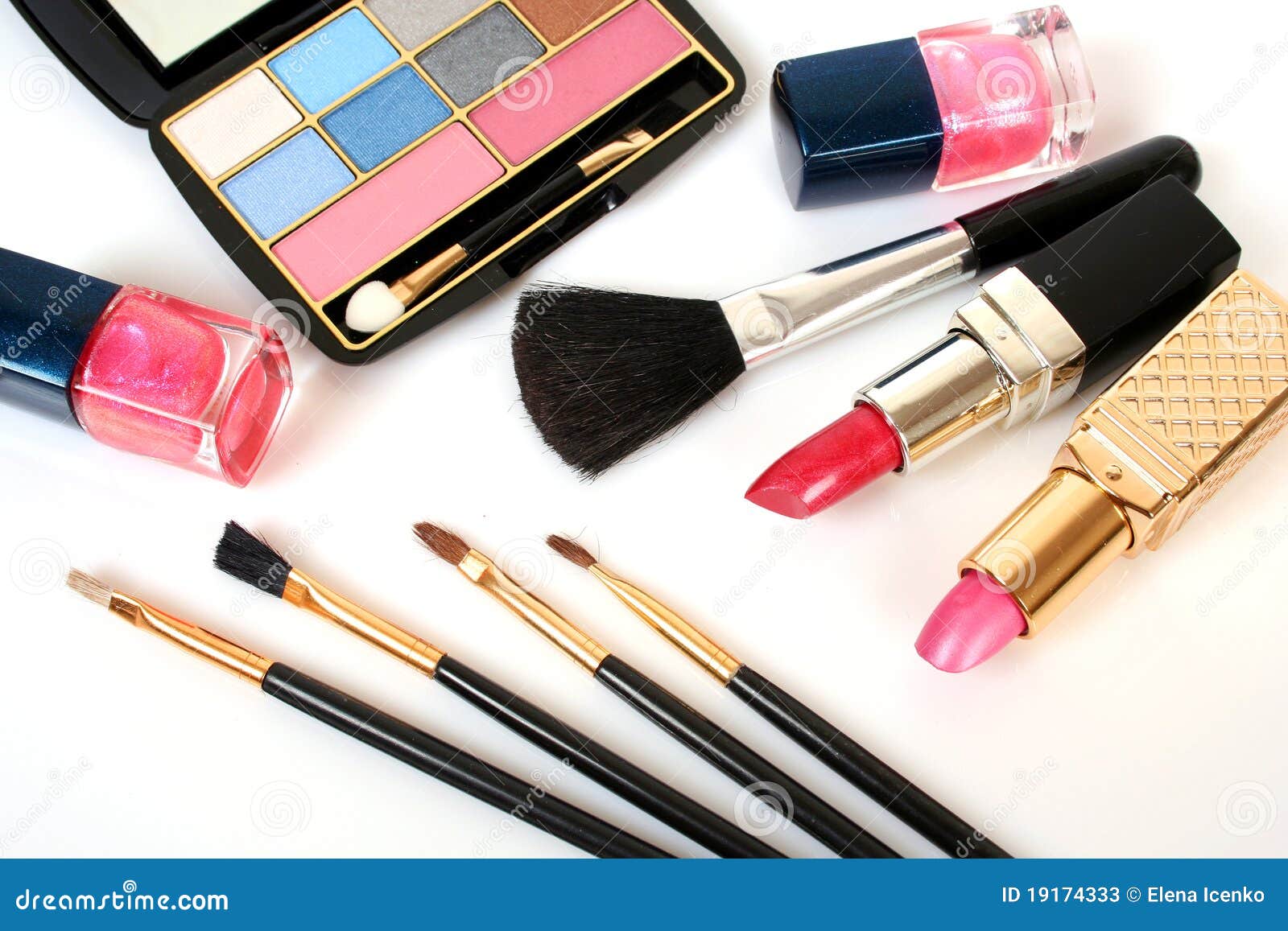 Decorative cosmetics stock image. Image of shadows, cosmetics - 19174333