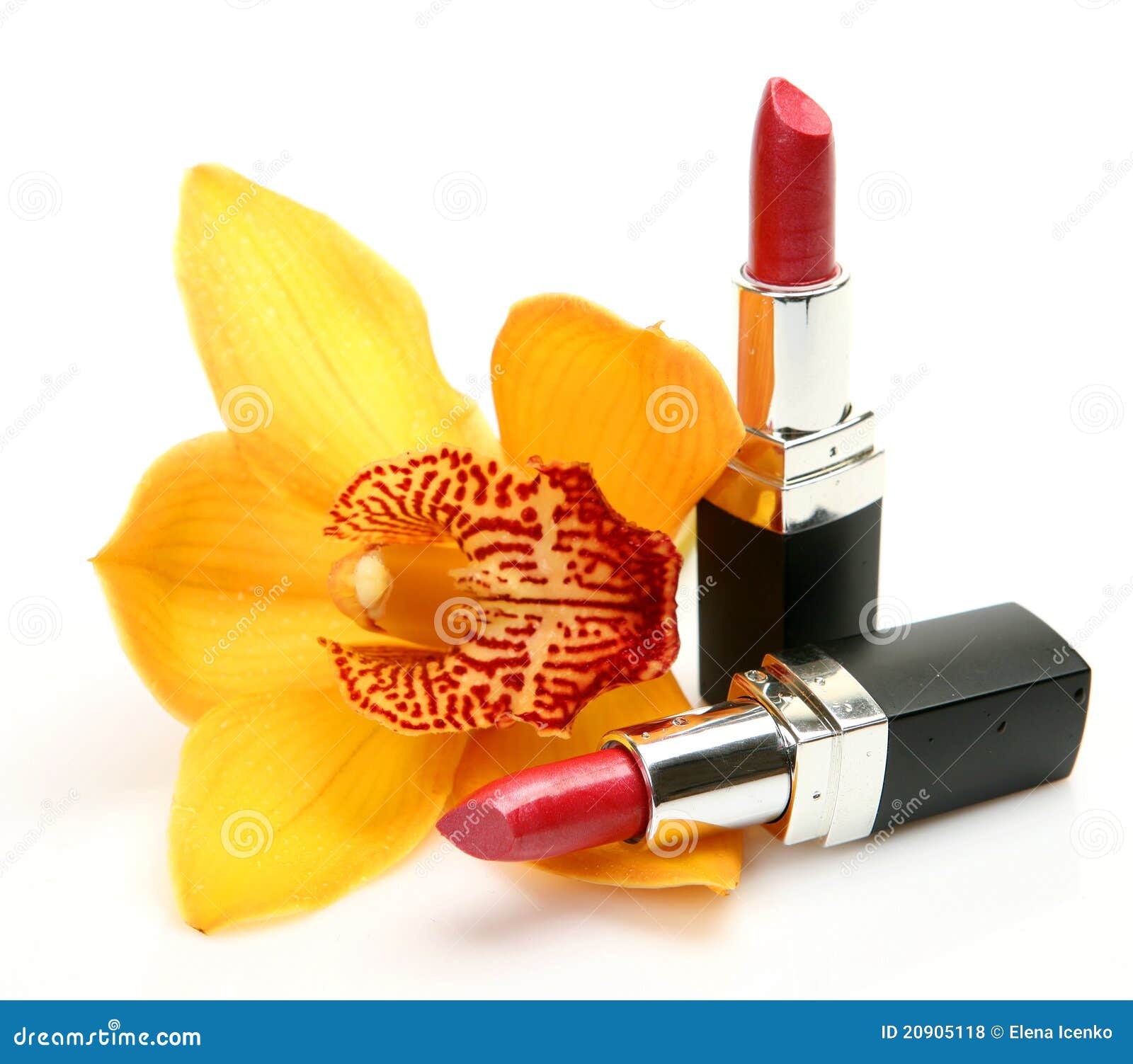 Decorative cosmetics stock photo. Image of lipstick, orchid - 20905118