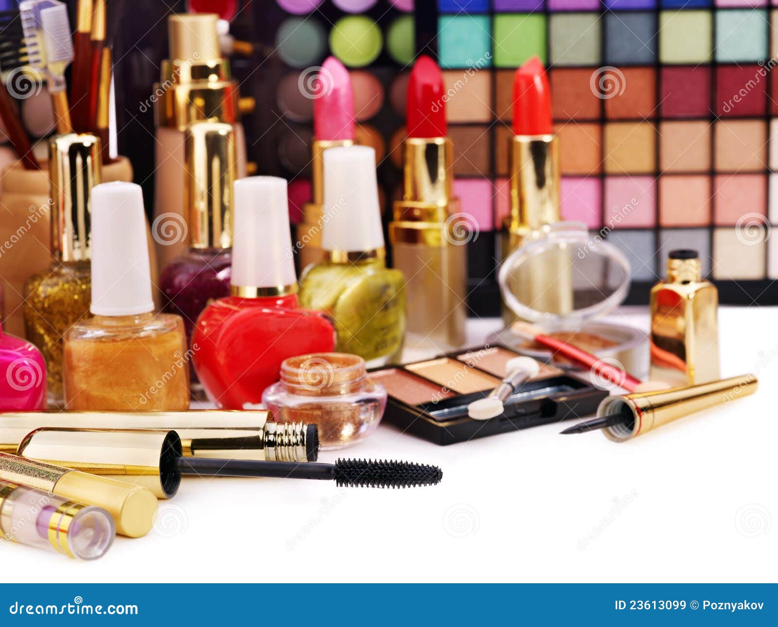 Decorative Cosmetics for Makeup. Stock Image - Image of group ...