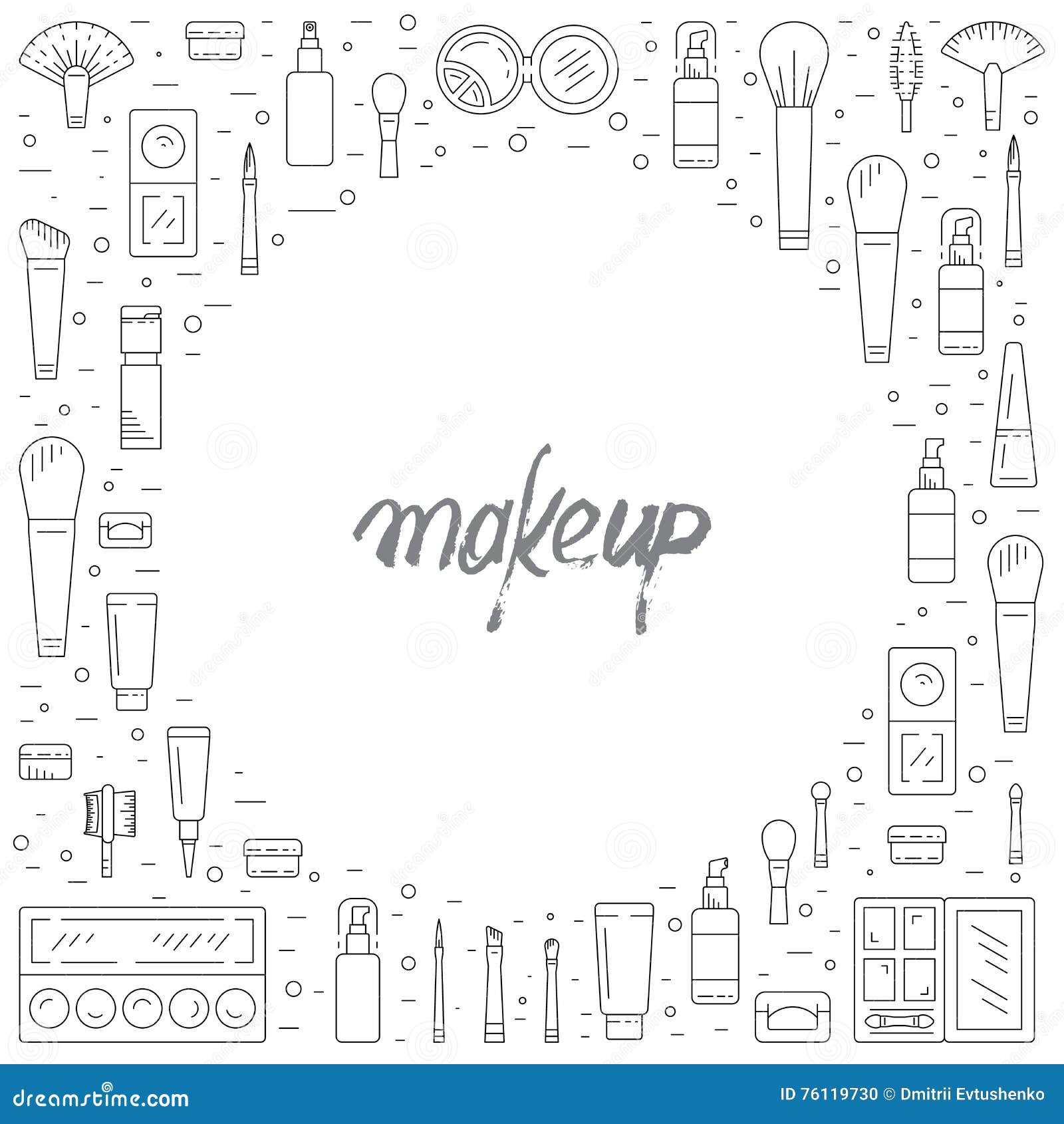 Decorative Cosmetics Makeup Stock Vector - Illustration of manicure ...