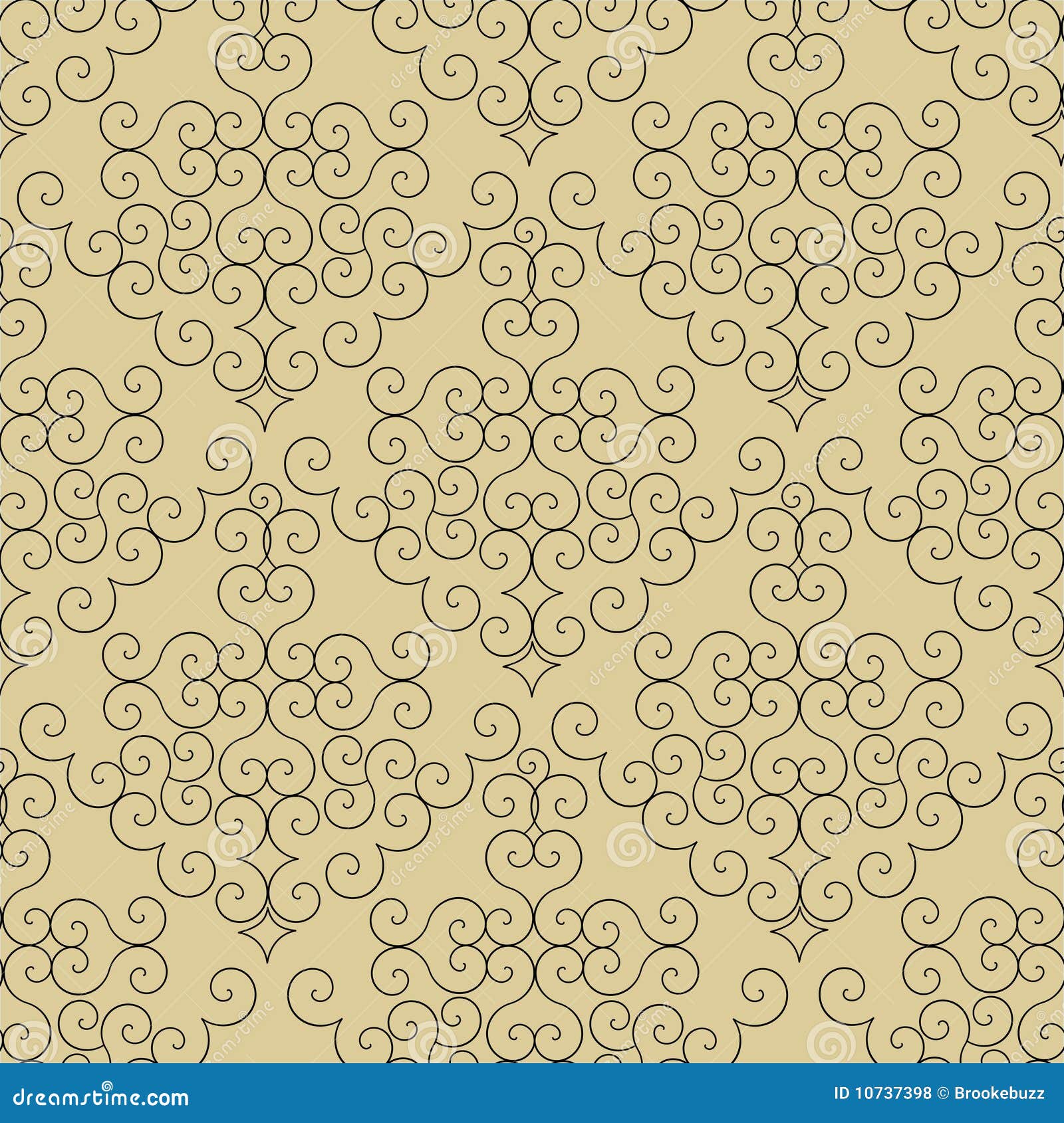 Decorative cream pattern stock illustration. Illustration of patterned ...