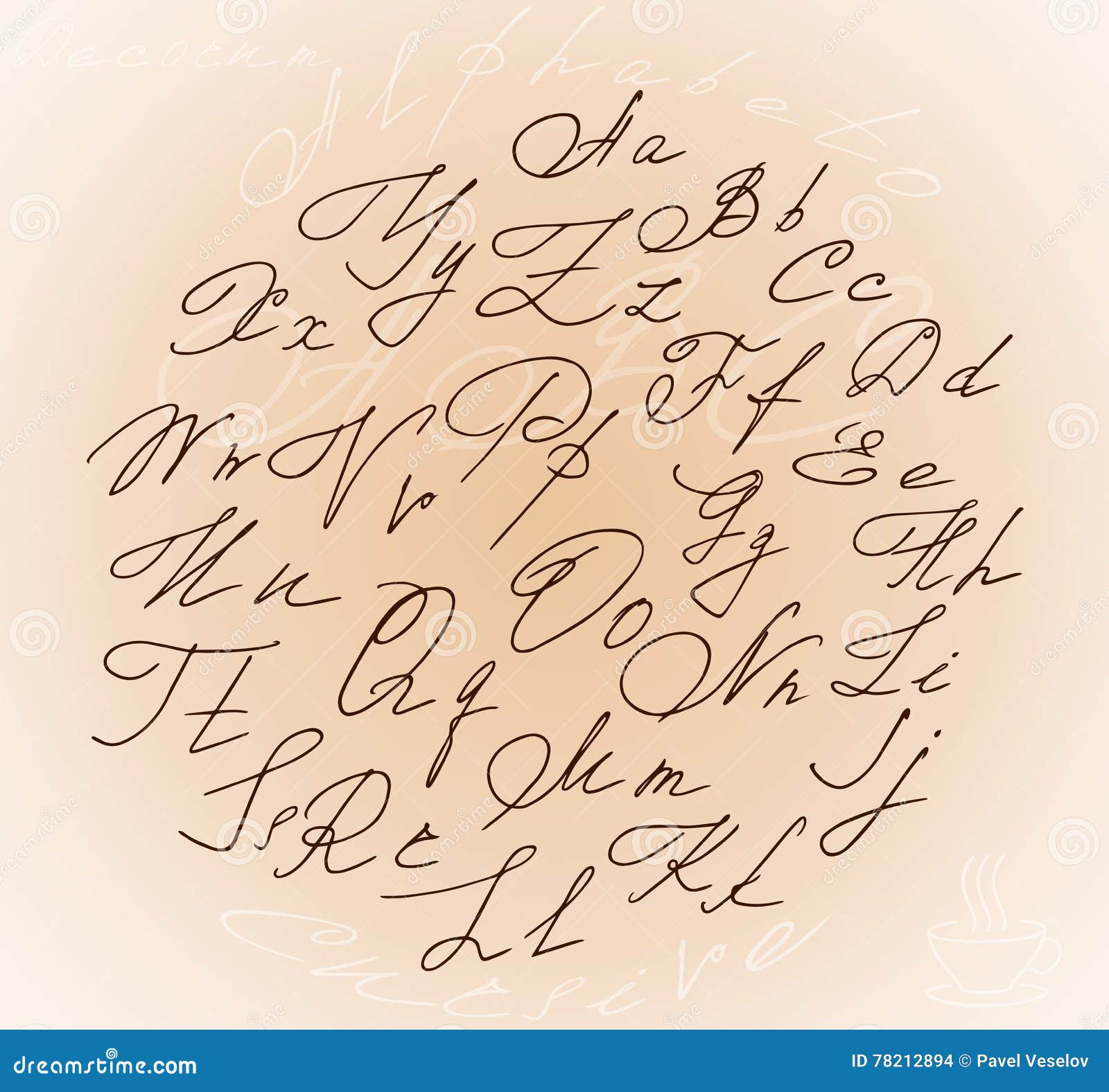 Handwritten Heart Calligraphy Monogram Valentine Cursive 55 Off