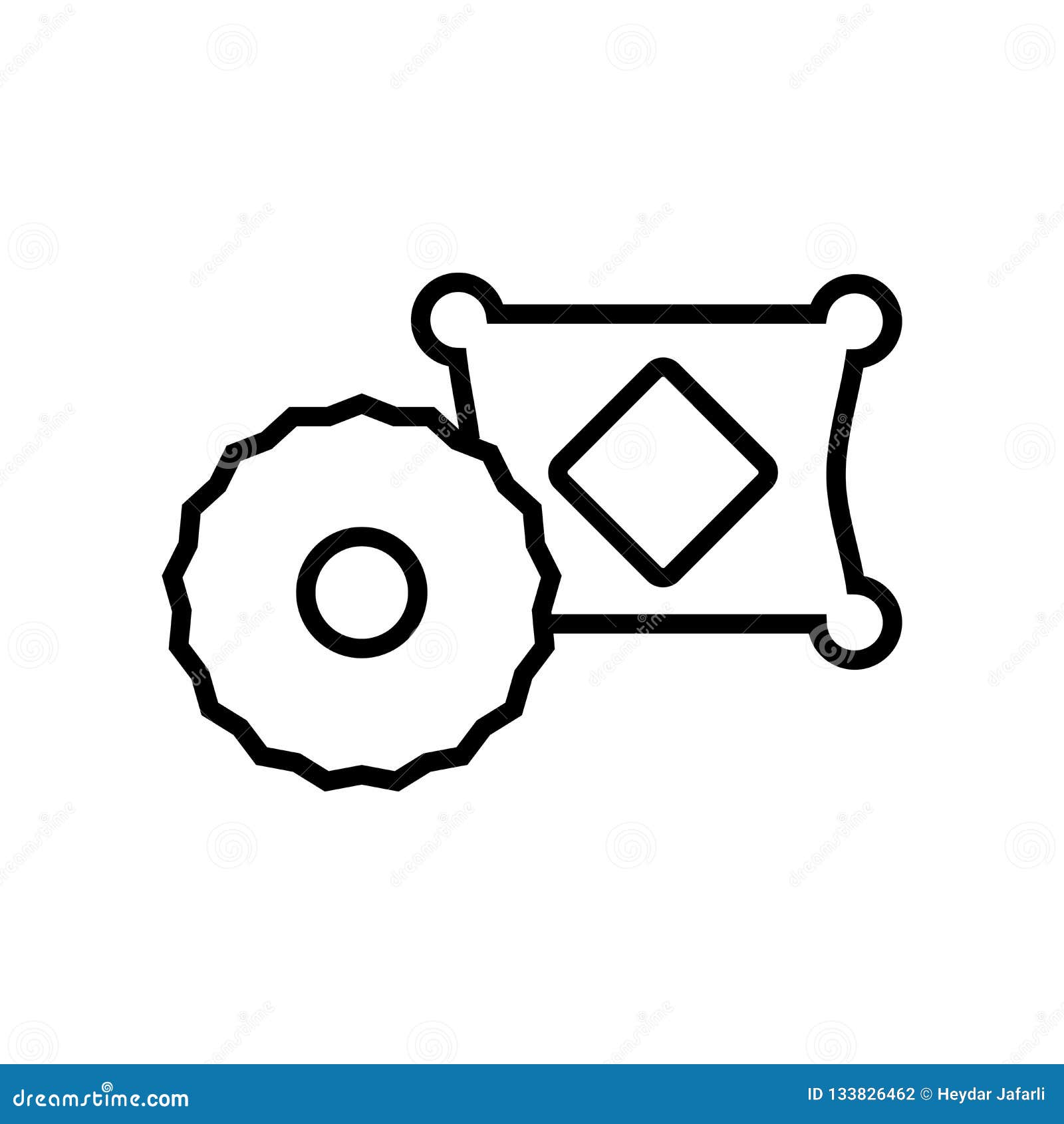 Decorative Cushions Icon Vector Isolated on White Background, De Stock ...