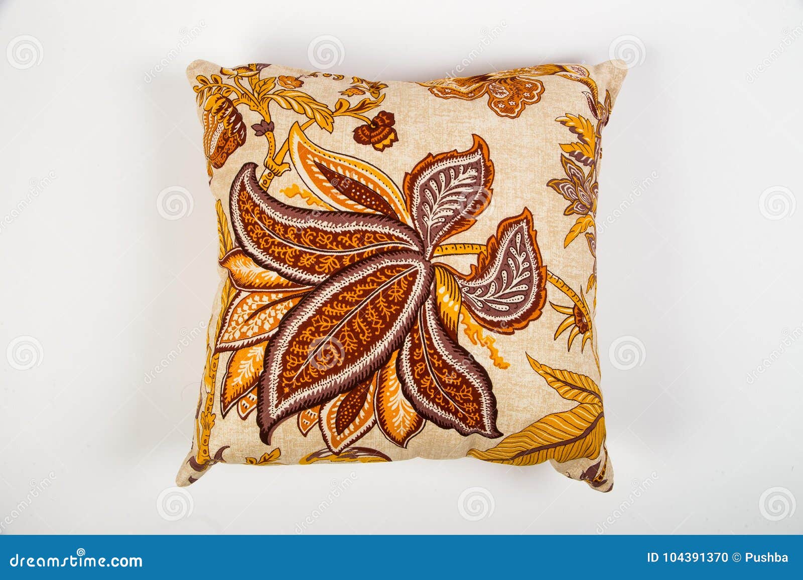 Decorative Cushions with Patterned Embroidery Stock Photo - Image of ...