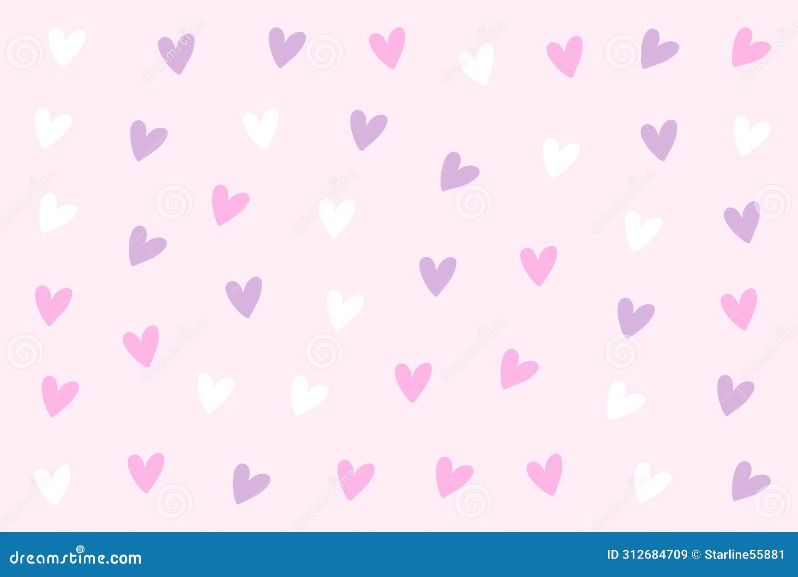 Decorative and Cute Love Heart Pattern for Wrapping Paper Stock Vector ...