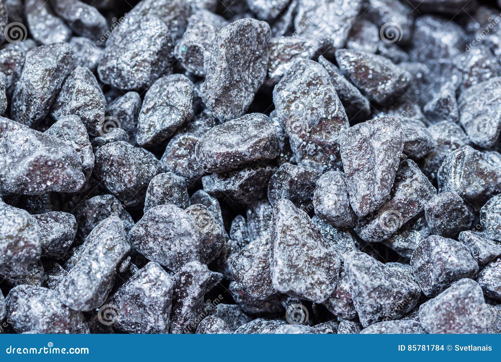 Decorative Dark Pebbles, Like Coal, Close-up, Background, Texture. for ...