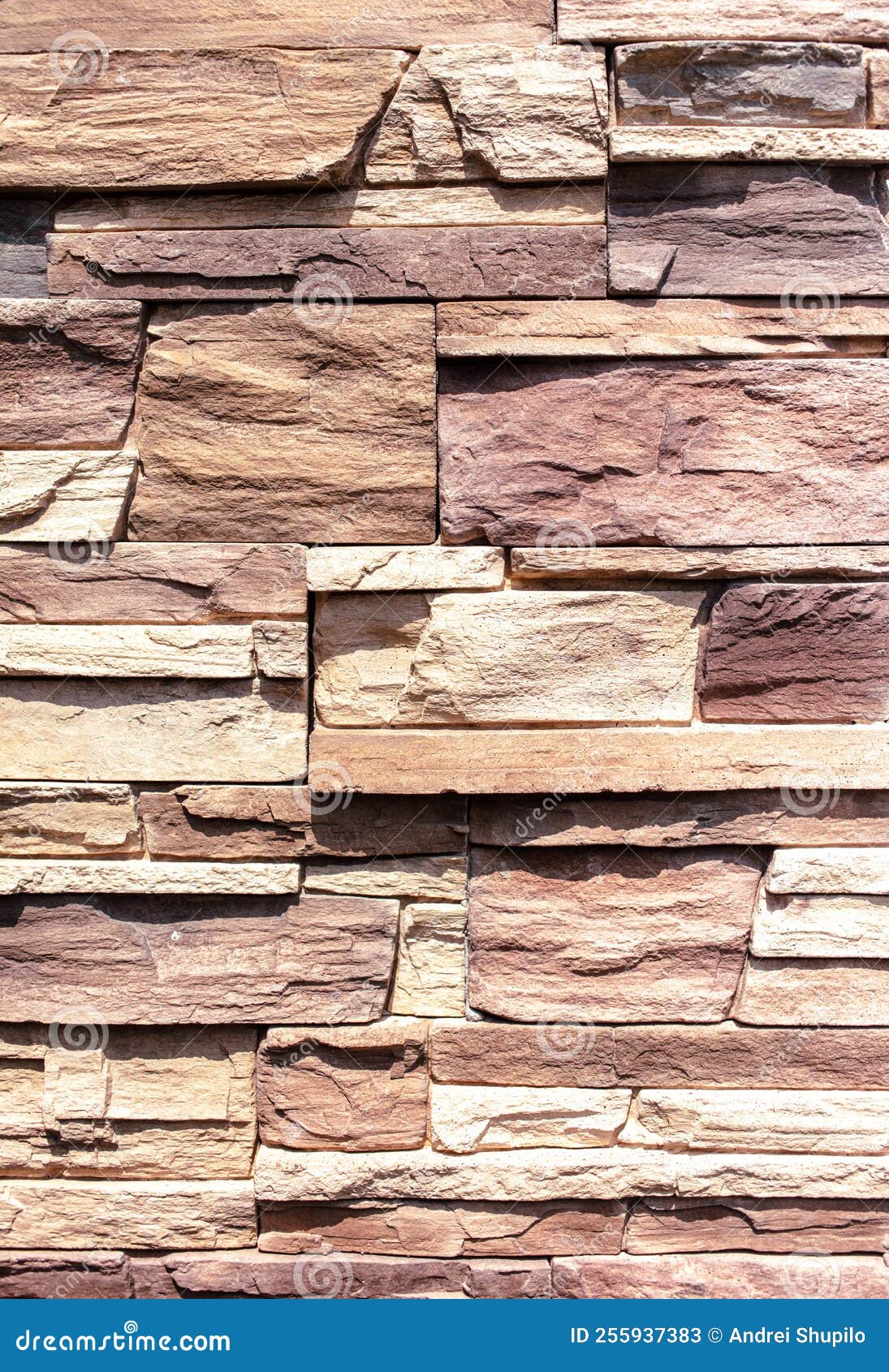 Decorative Decoration with Bricks on the Wall of the House. Stock Image ...
