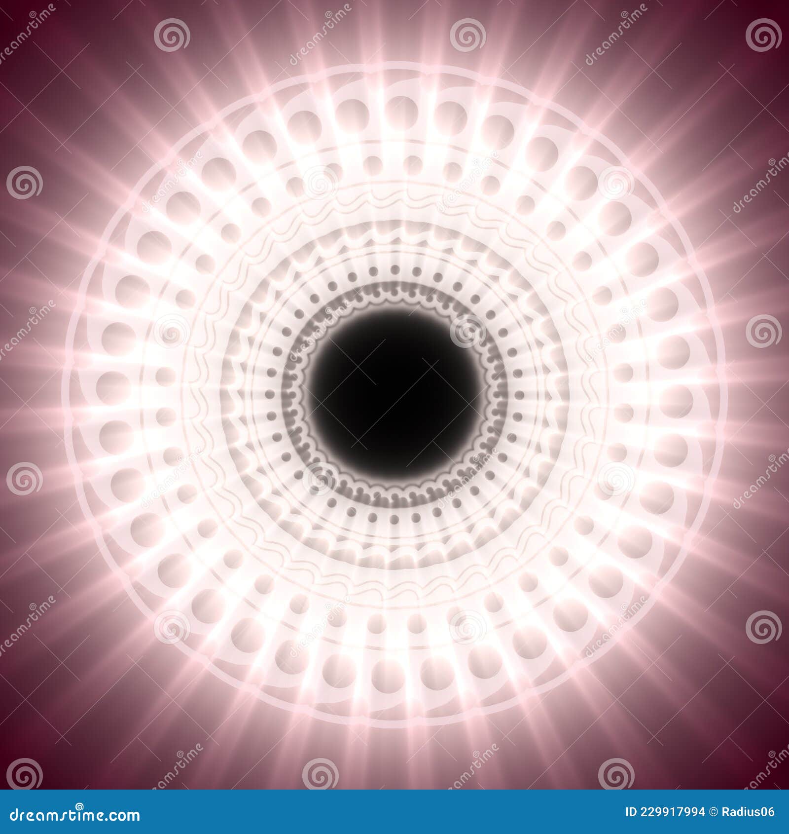 Decorative Design Element with Rays of Light Stock Illustration ...