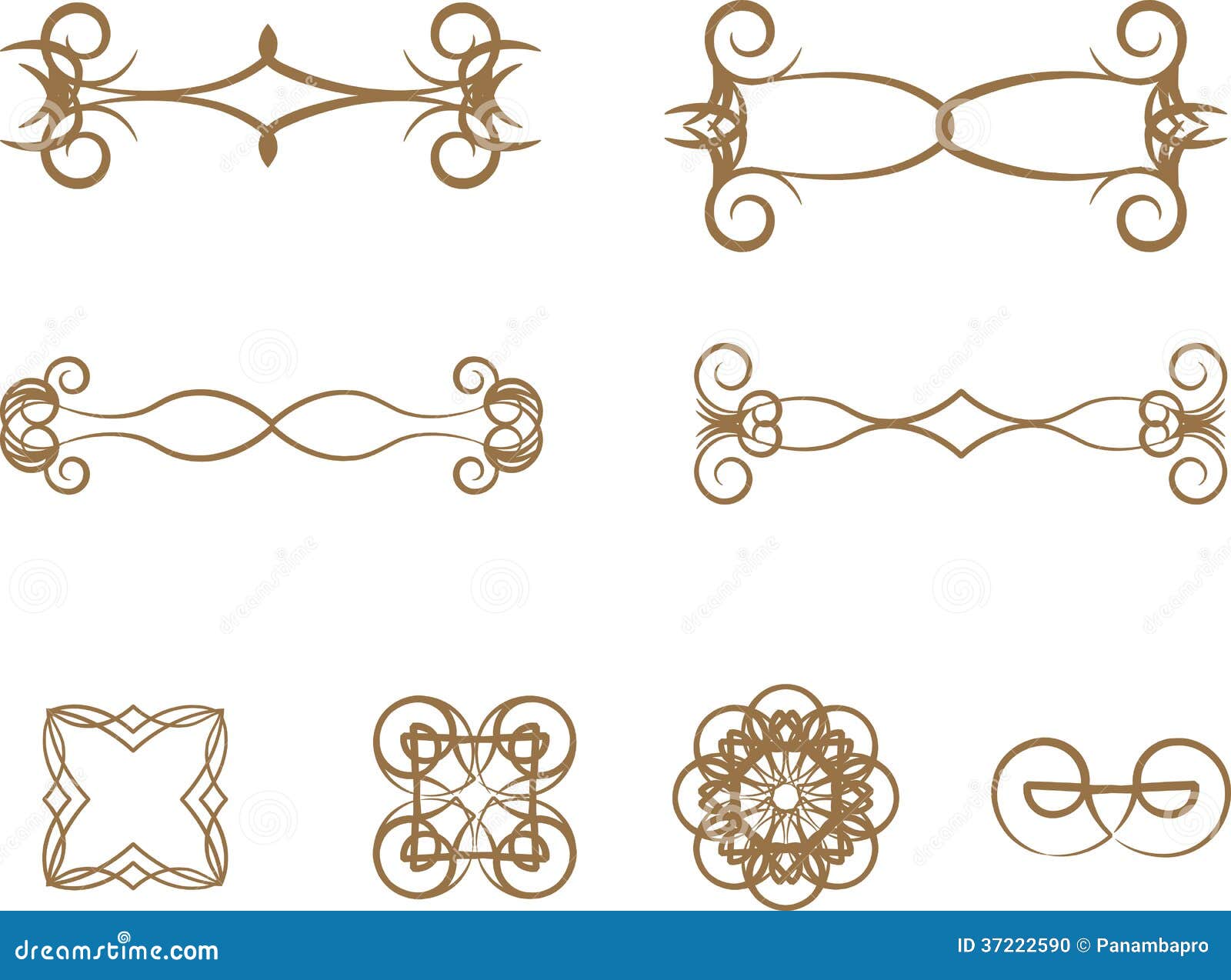 Decorative design elements stock vector. Illustration of elegant - 37222590