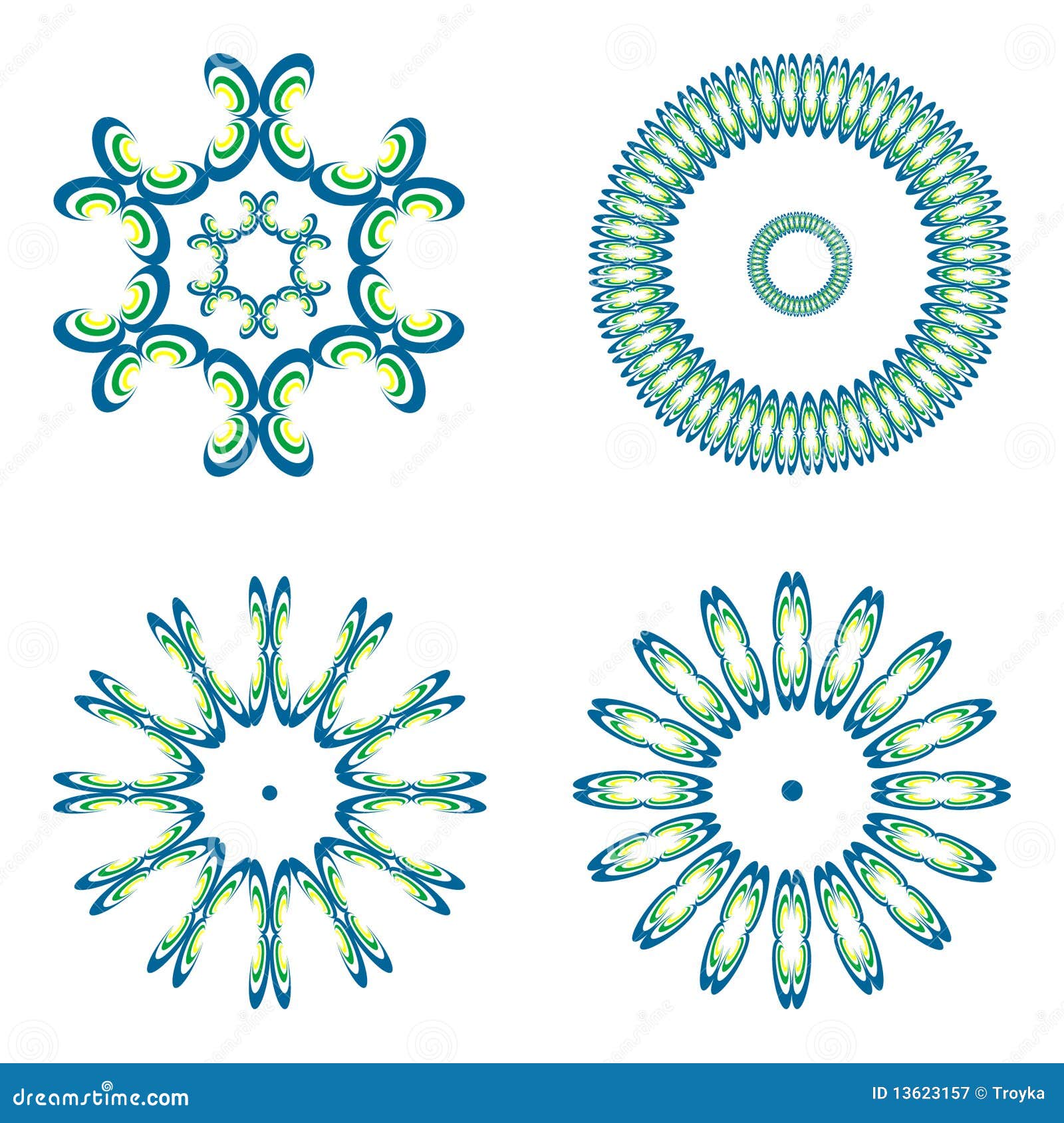 Decorative Design Elements. Set 3 Stock Vector - Illustration of ...