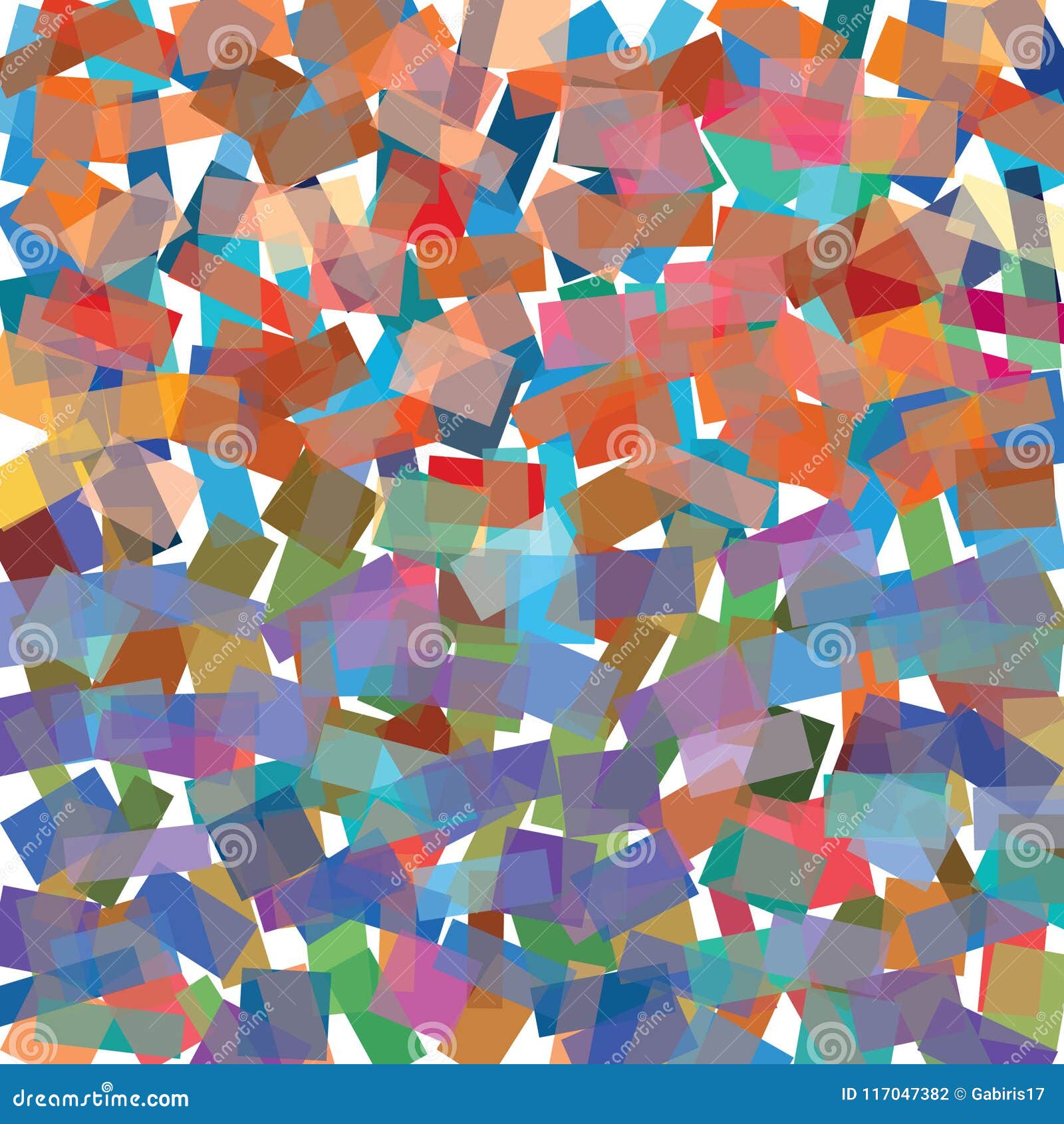 Colorful Squares Grid, Overlapping Rectangles Made Up of Warm and Cold ...
