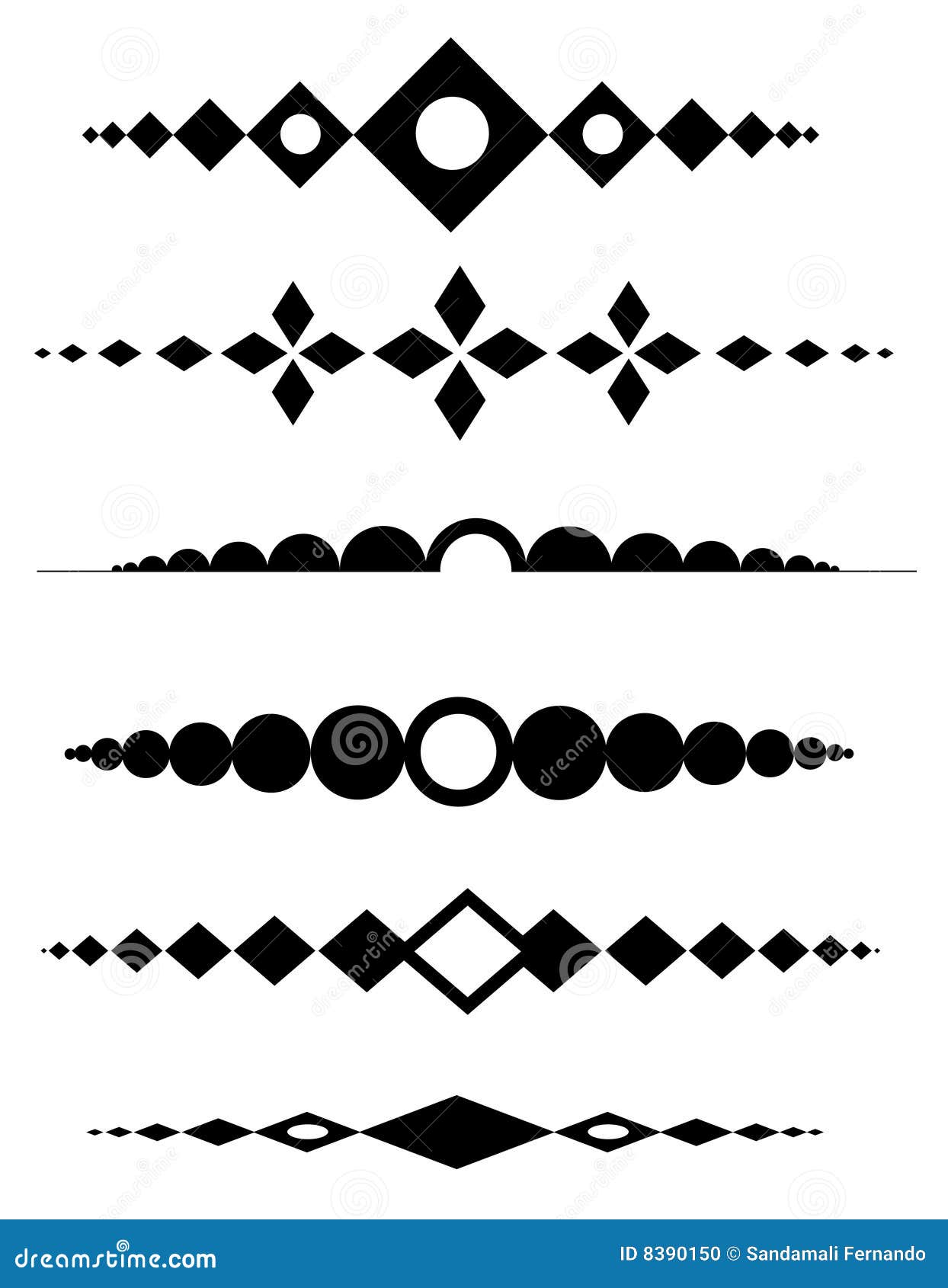 Decorative dividers stock vector. Illustration of divider - 8390150