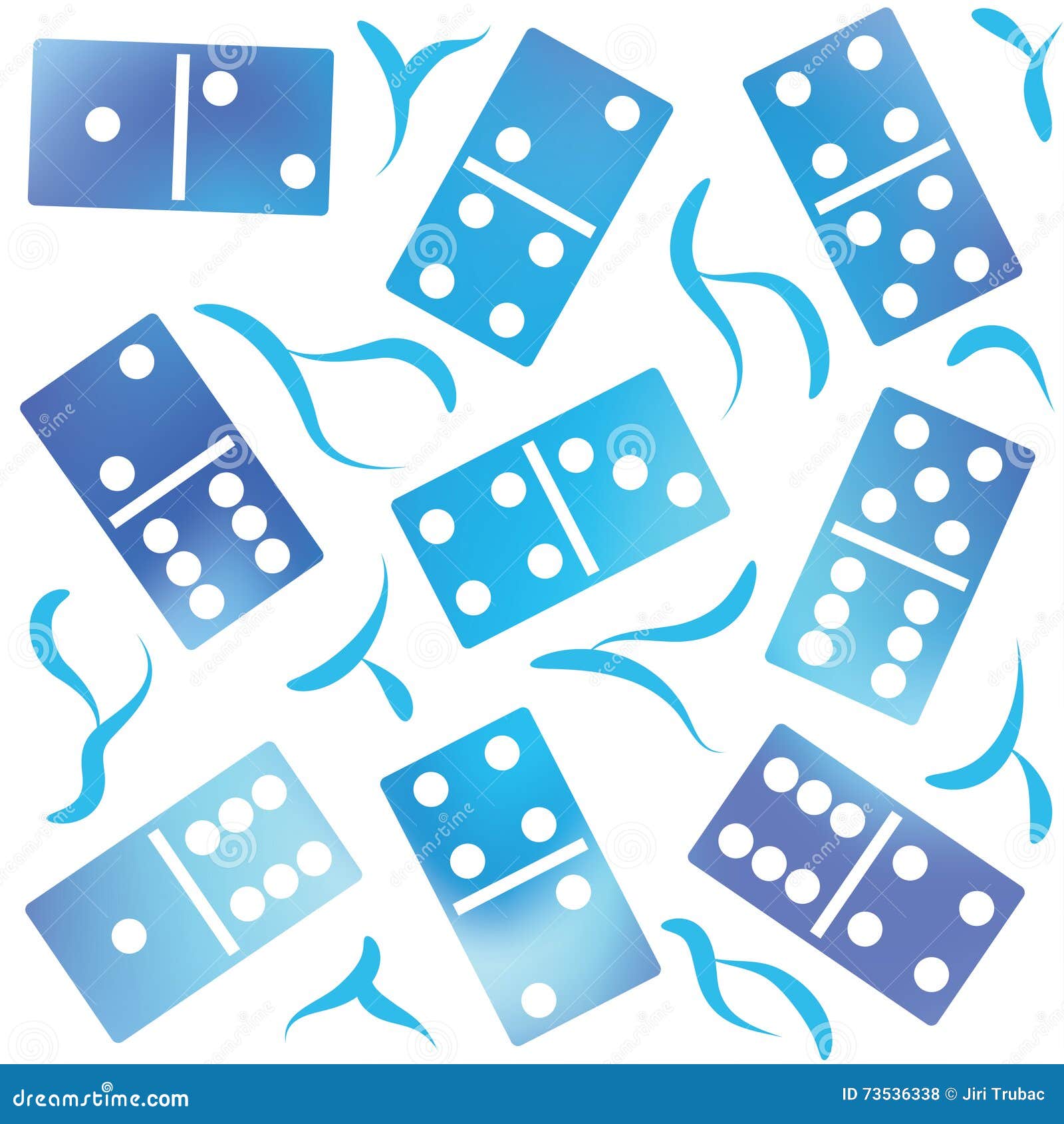 Decorative Dominoes Pattern. Seamless Pattern Stock Vector ...