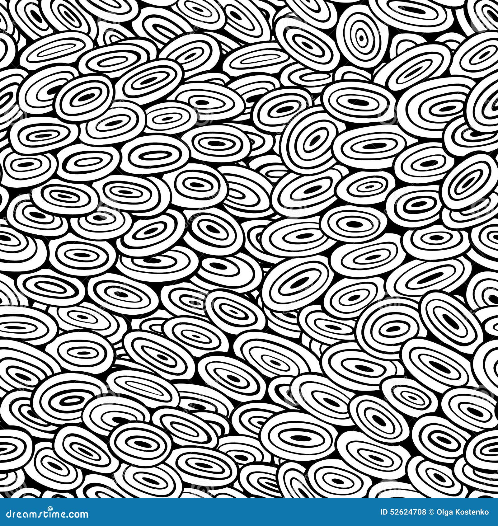 Decorative Doodles Seamless Pattern Stock Vector - Illustration of ...