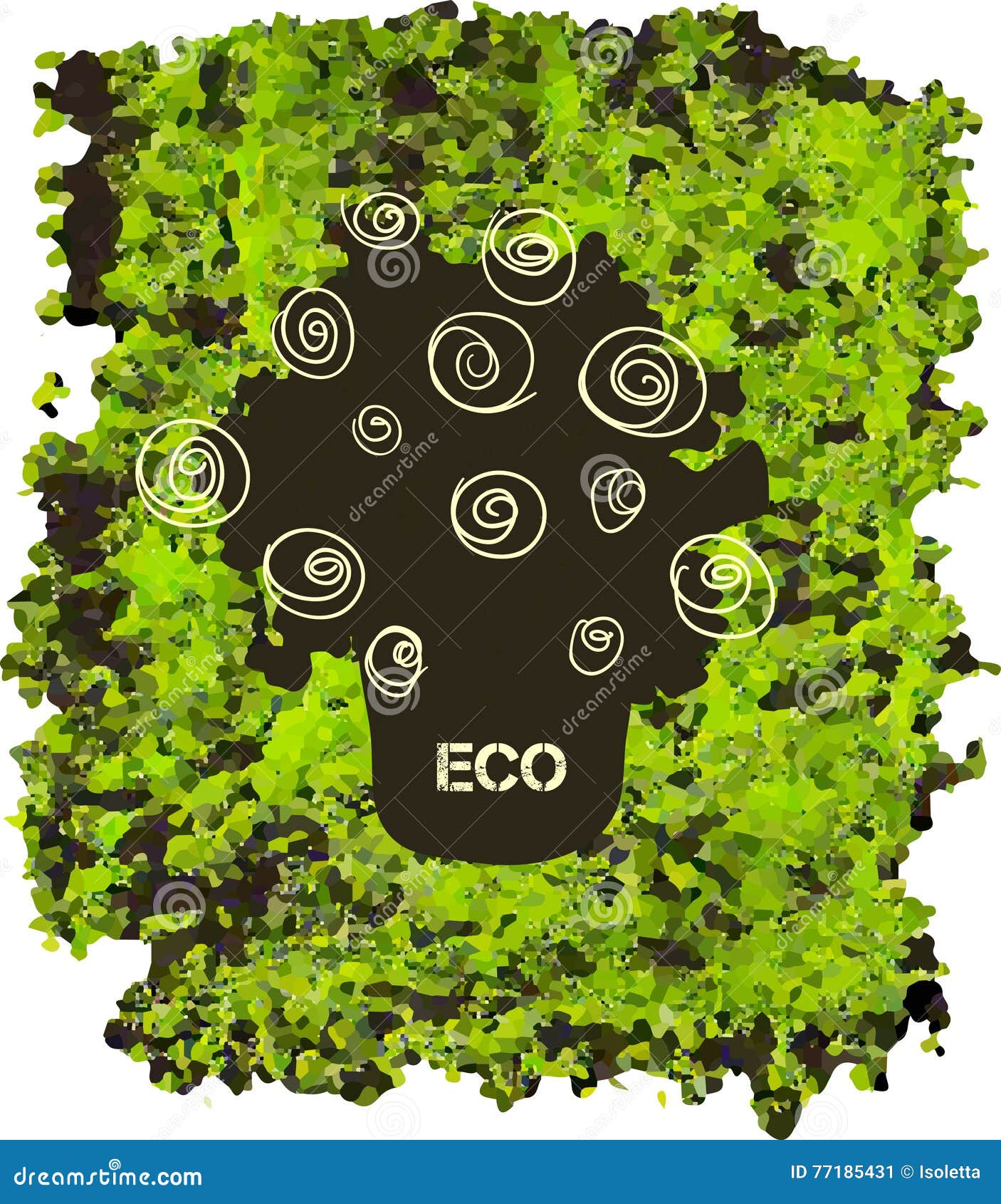 Decorative eco background stock illustration. Illustration of abstract ...