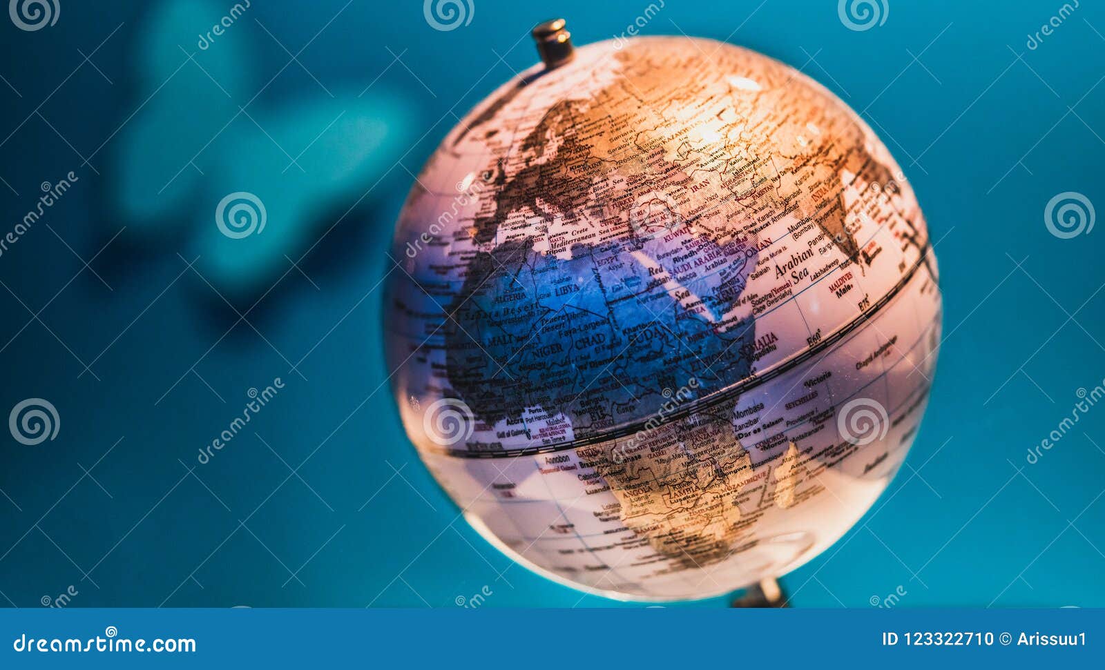Decorative and Educational World Globe Model Stock Photo - Image of ...