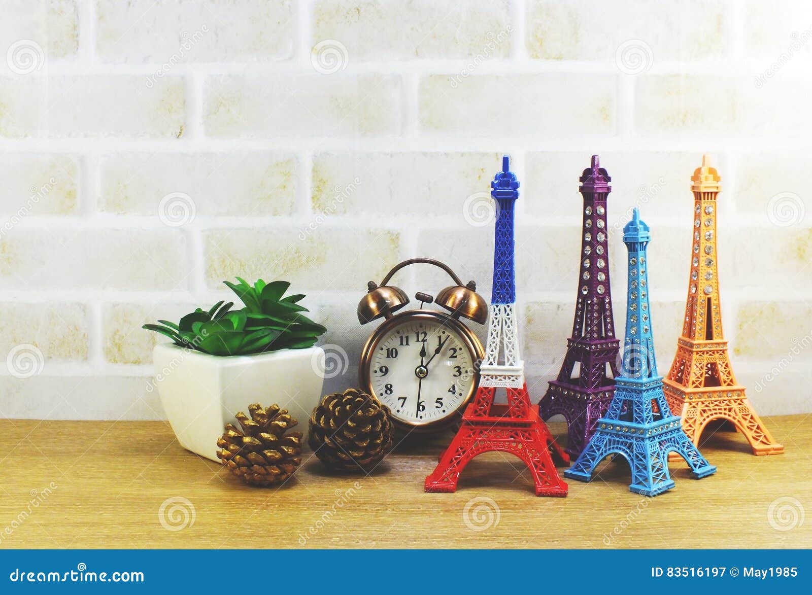 Decorative Eiffel Tower and Different Home Decor Related Objects Stock ...
