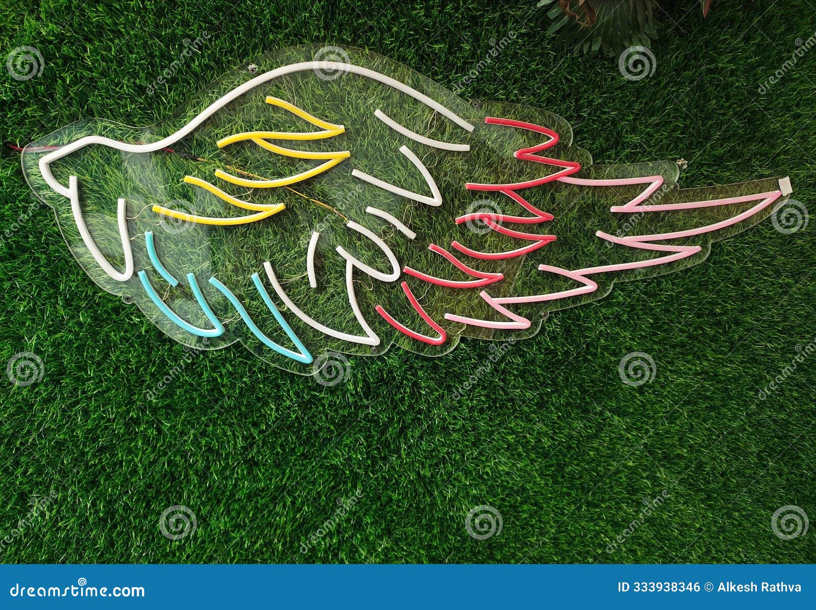 Electrical angel wing. stock photo. Image of wing, signage - 333938346
