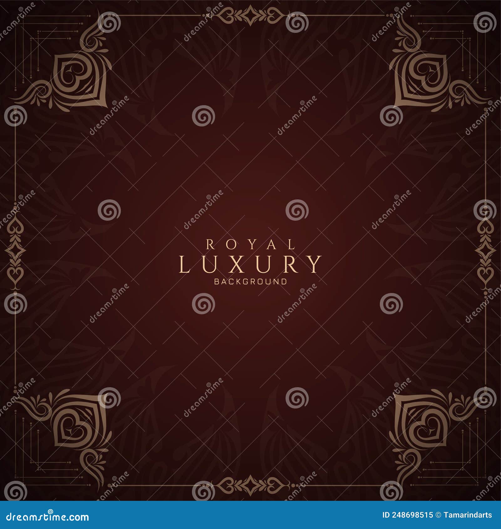 Decorative Elegant Royal Decorative Frame Background Stock Vector ...
