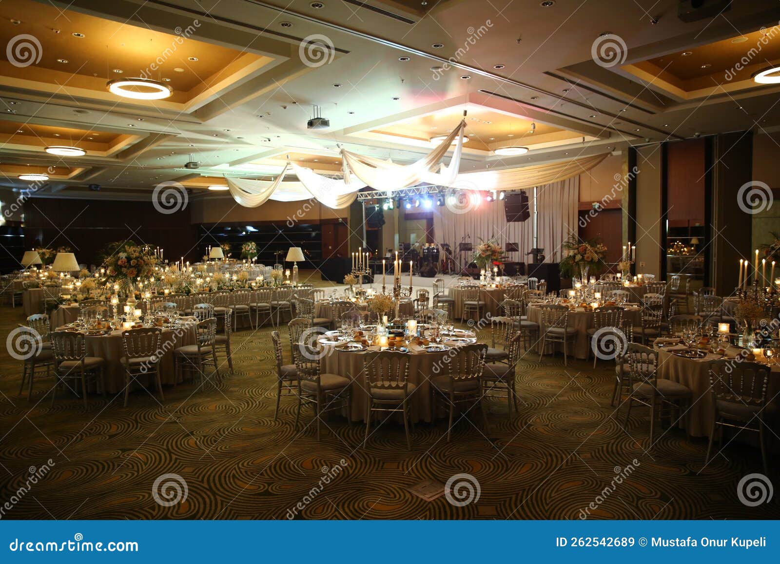 Decorative and Elegant Table for Guests Stock Image - Image of banquet ...