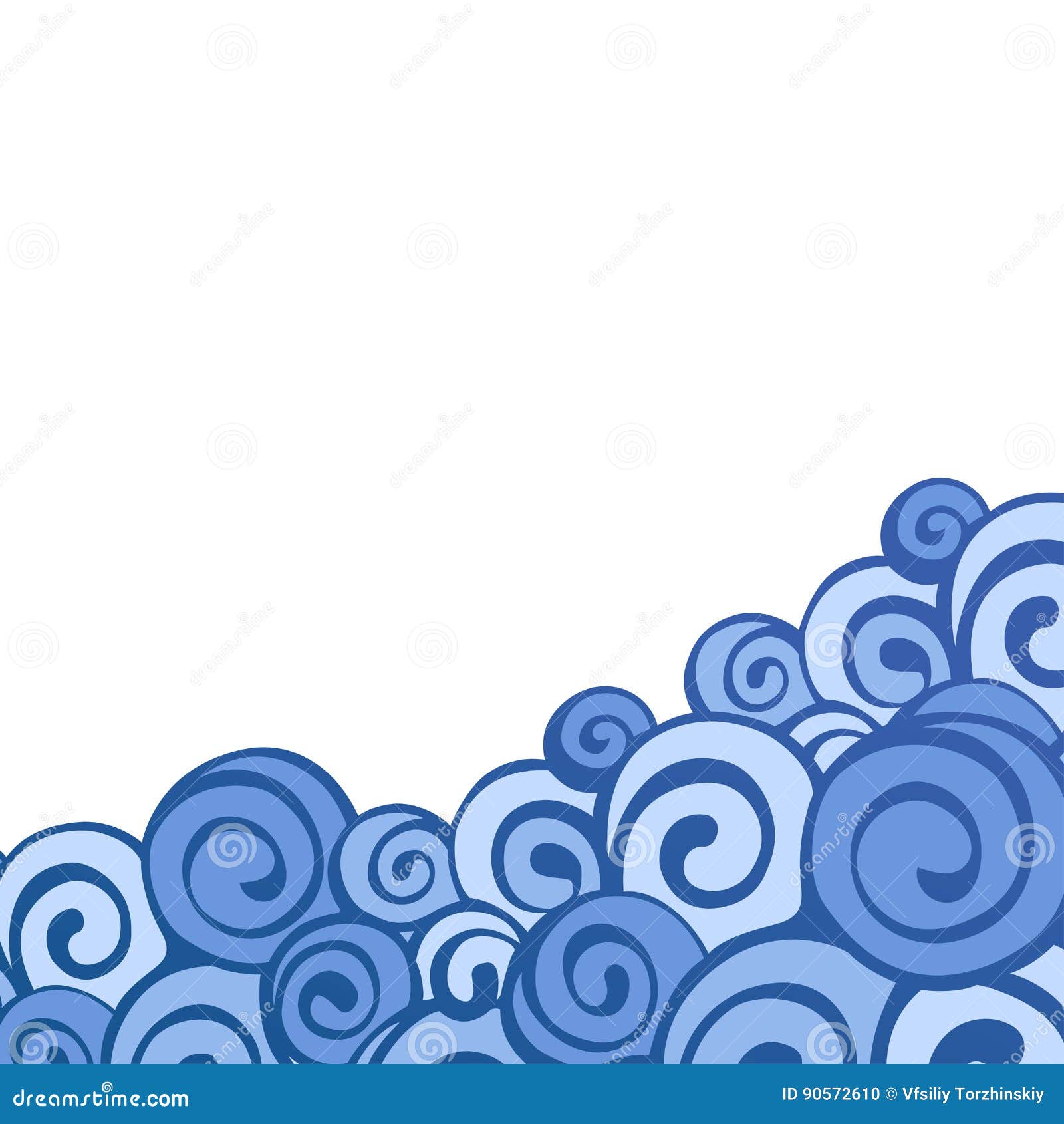 Decorative Element Border. Abstract Invitation Card Stock Vector ...