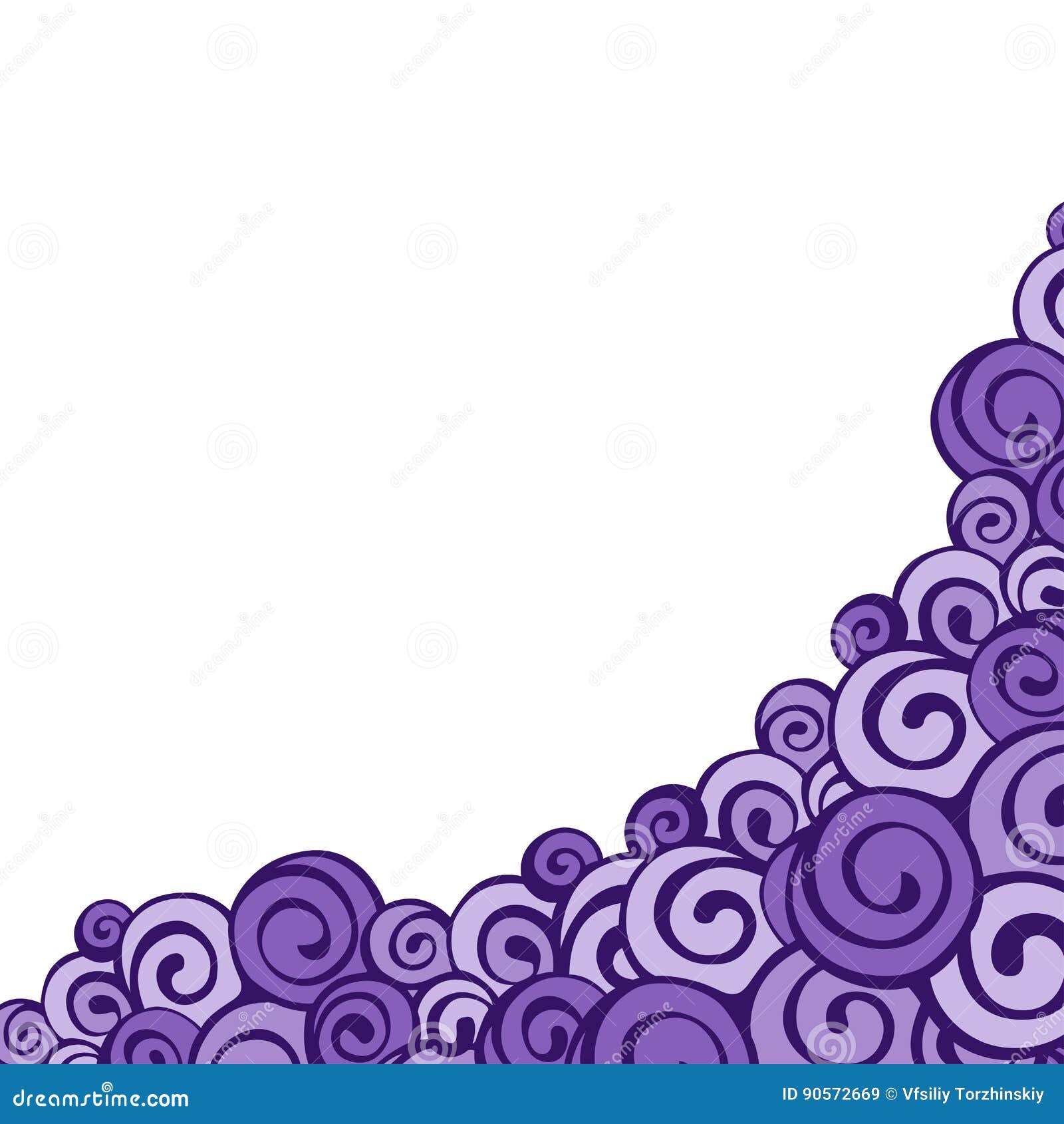 Decorative Element Border. Abstract Invitation Card Stock Vector ...