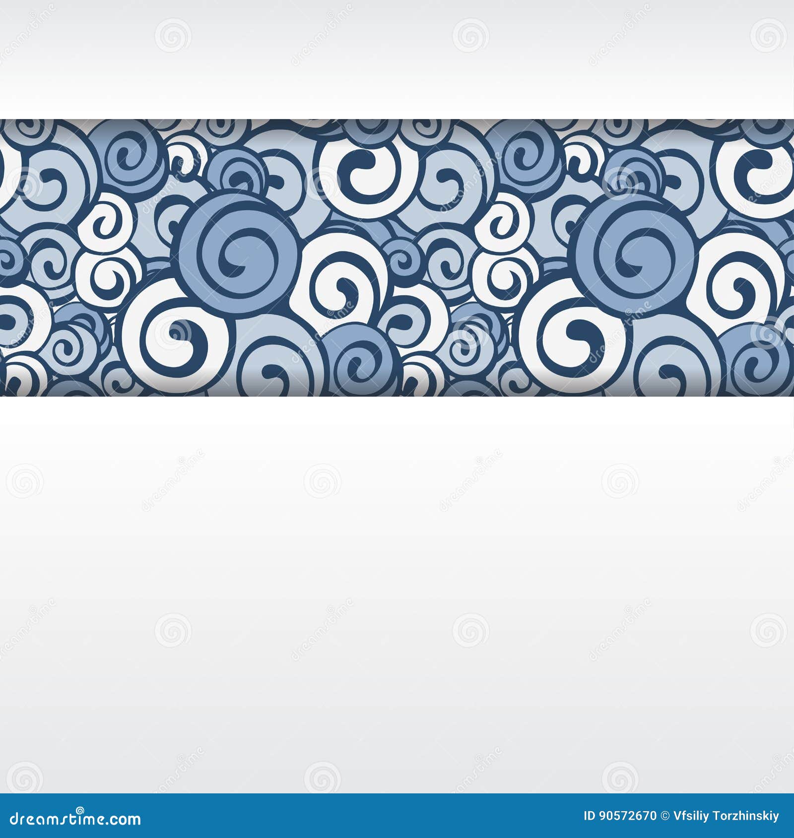 Decorative Element Border. Abstract Invitation Card Stock Vector ...