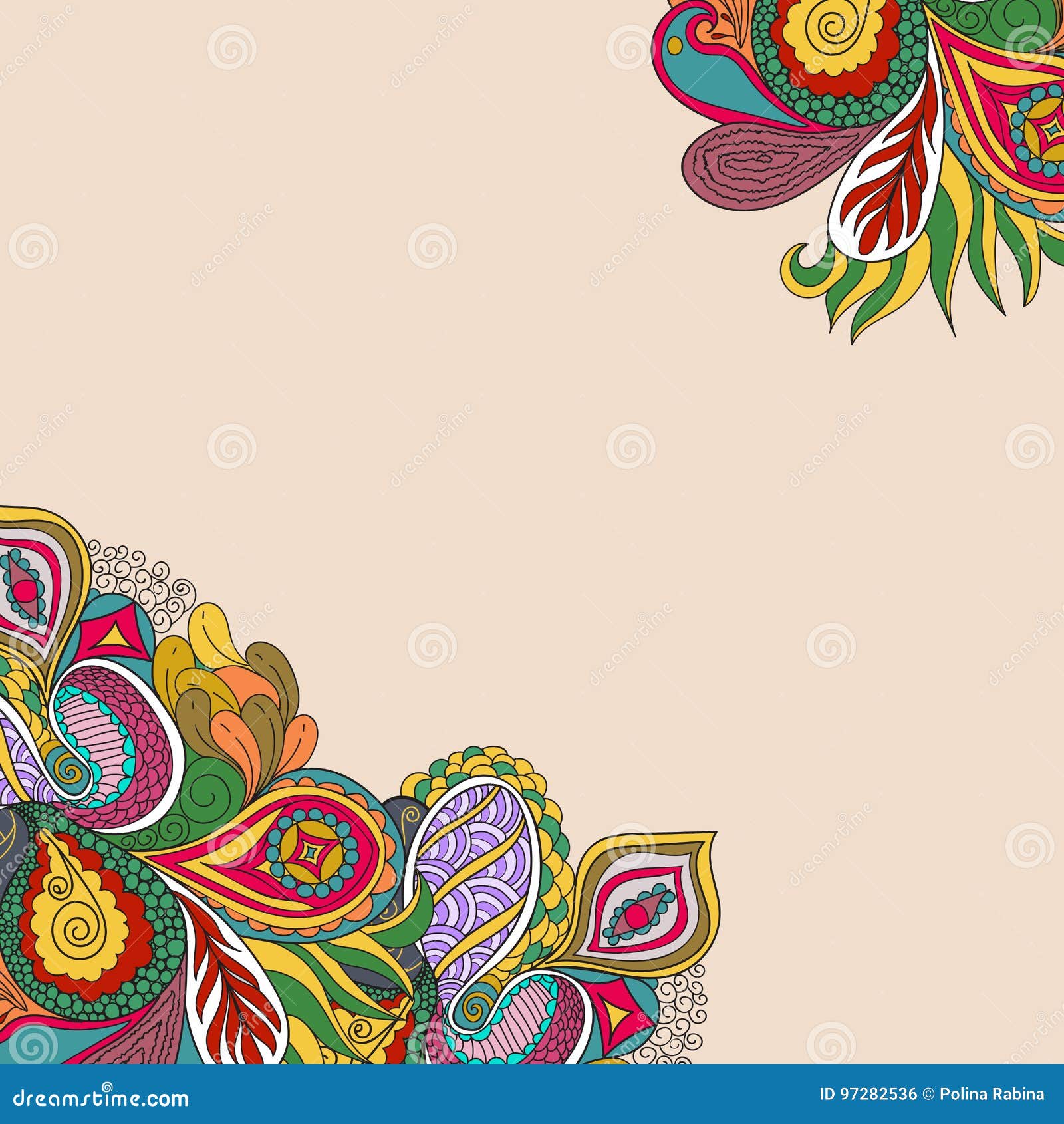 Decorative element border stock vector. Illustration of elegance - 97282536